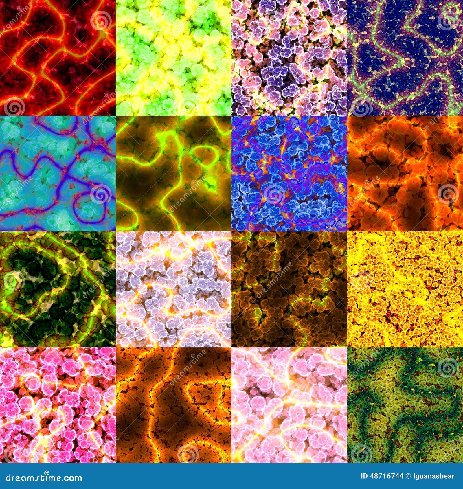 Ensemble De Seize Structures Microscopiques Illustration Stock ...