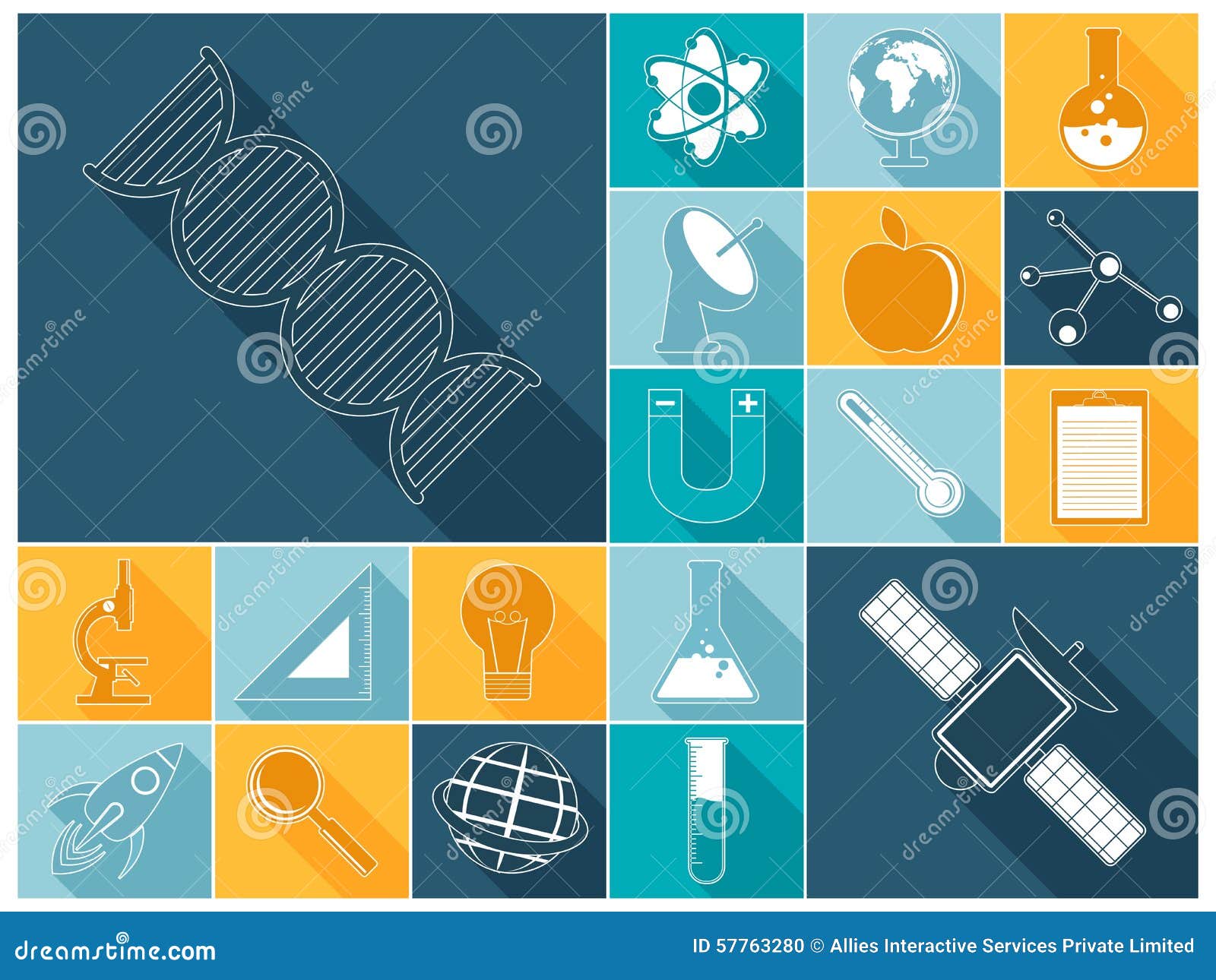 Ensemble De Signes Et De Symboles De La Science Illustration Stock ...
