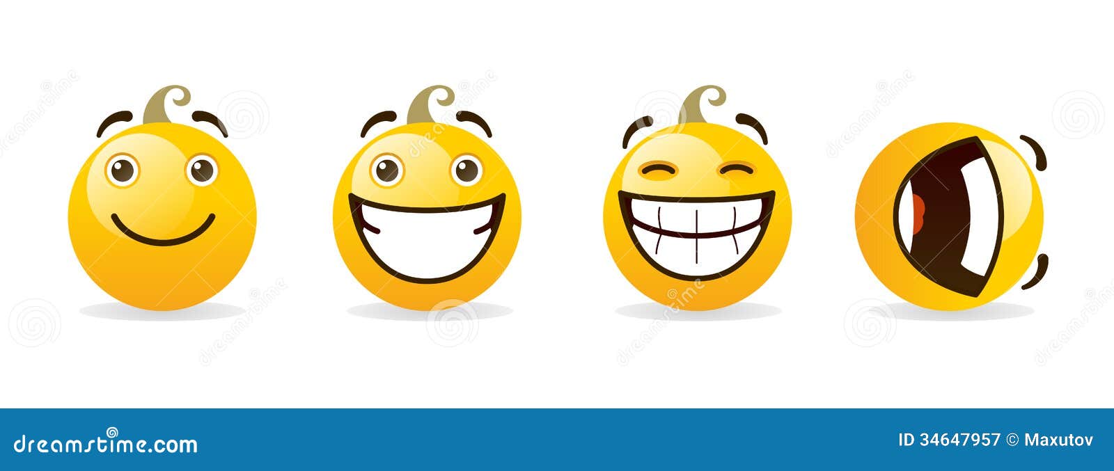 Ensemble de smiley illustration de vecteur. Illustration du humain ...