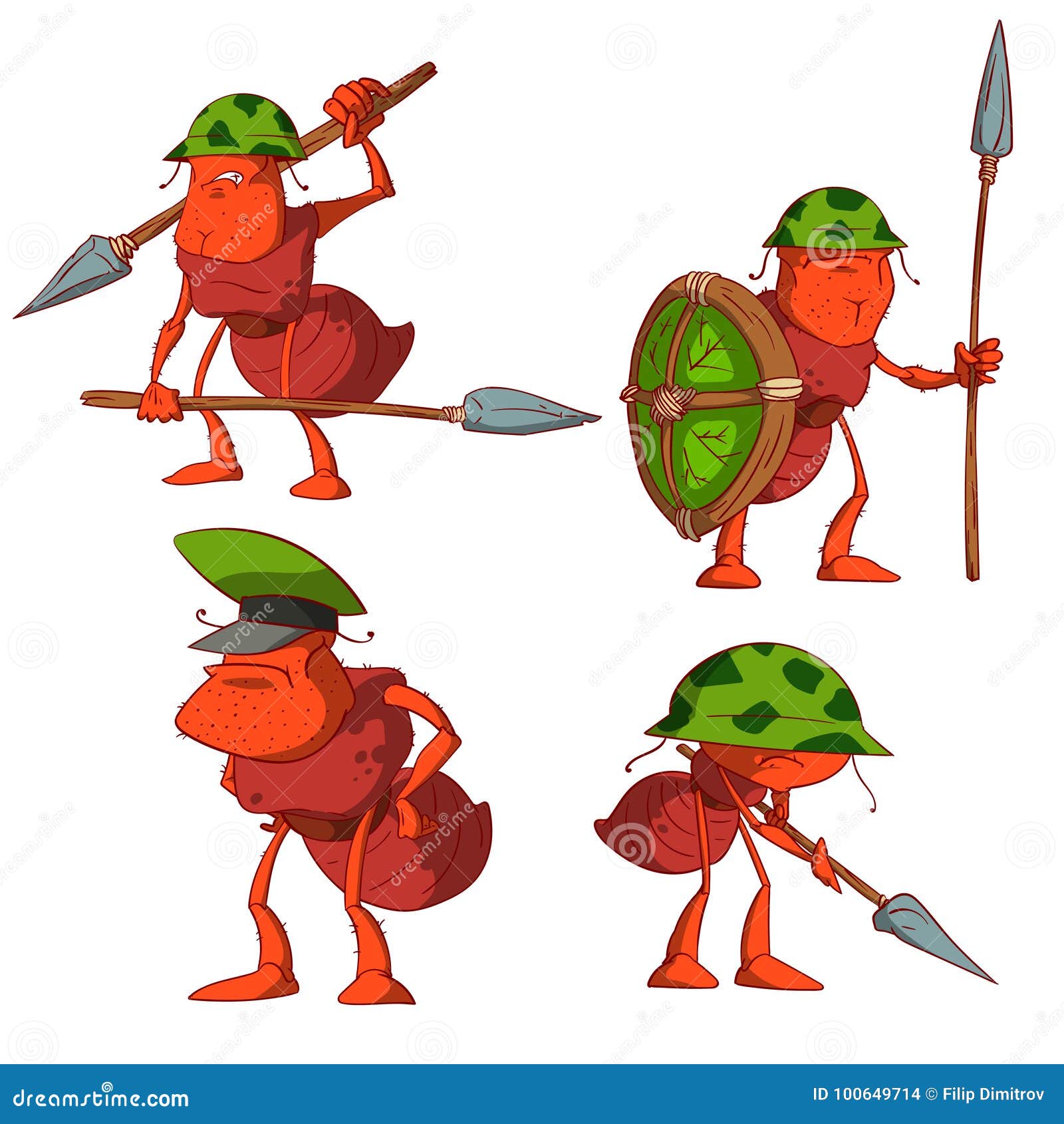 Ensemble De Soldats De Fourmi Illustration de Vecteur - Illustration du ...