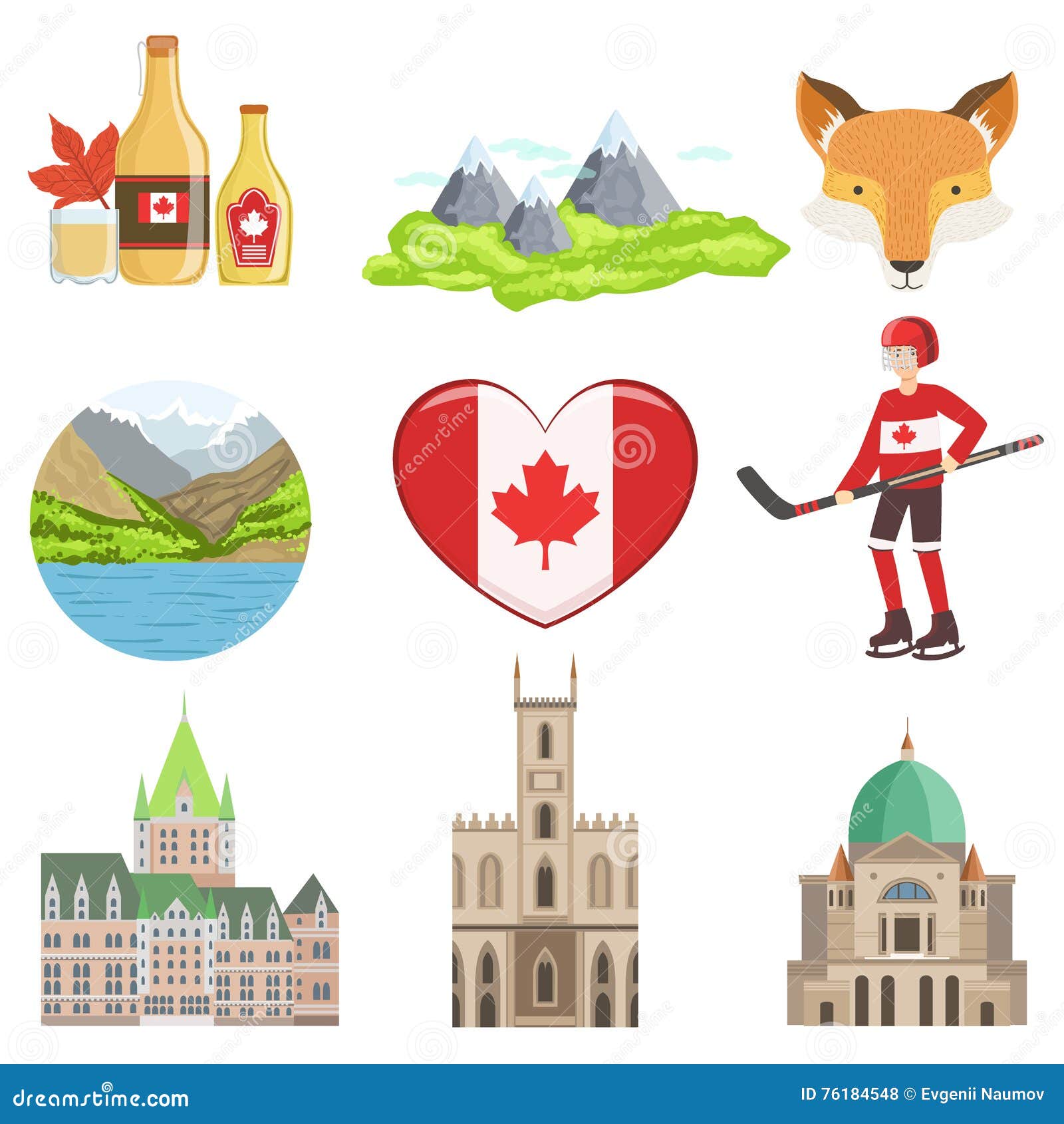 Ensemble De Symboles Canadien De Culture Photo stock - Image du ...