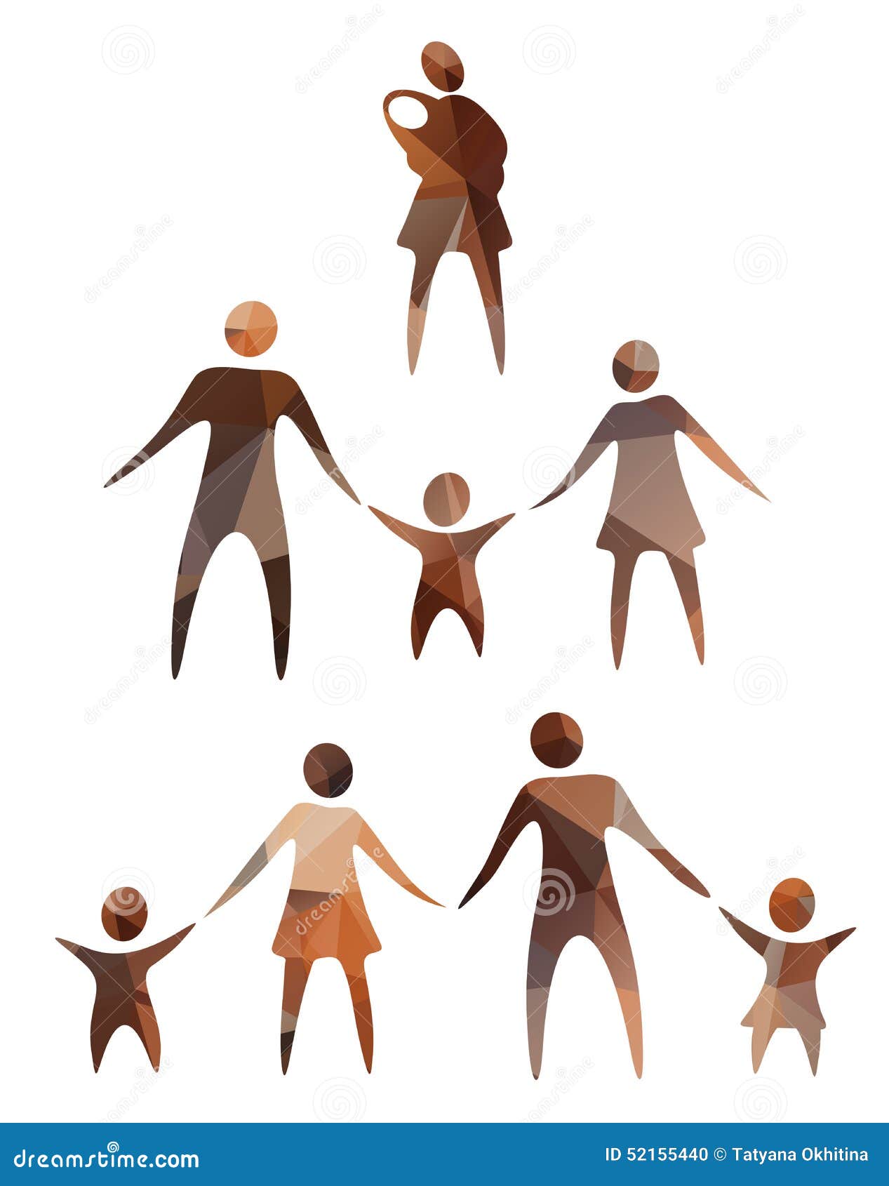 Ensemble De Symboles De Famille Illustration Stock - Illustration du ...