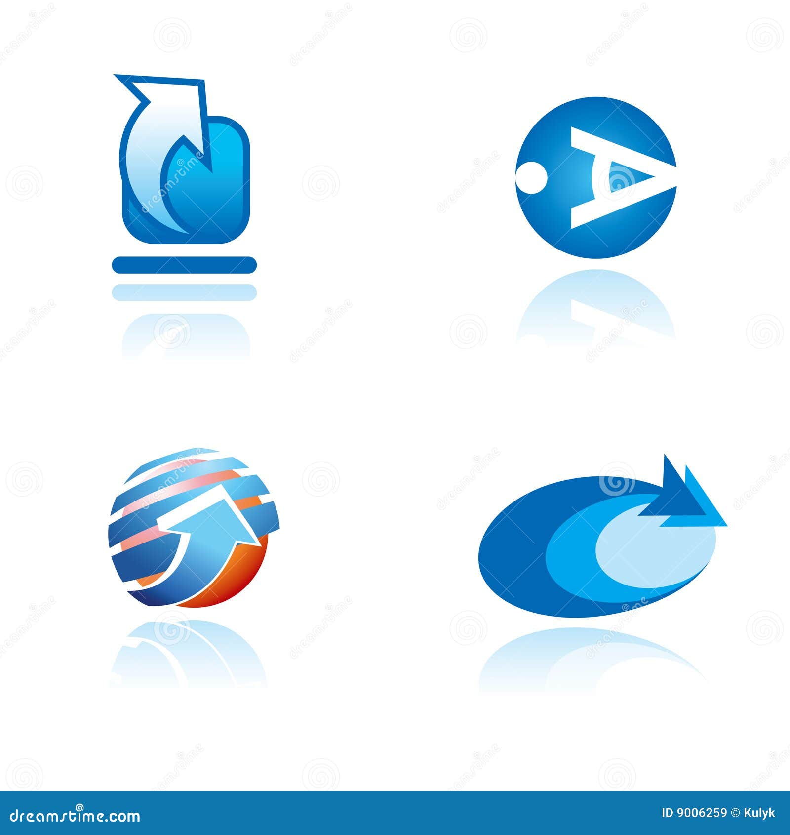 Ensemble De Symboles Graphiques Sur Le Thème Abstrait Illustration de ...