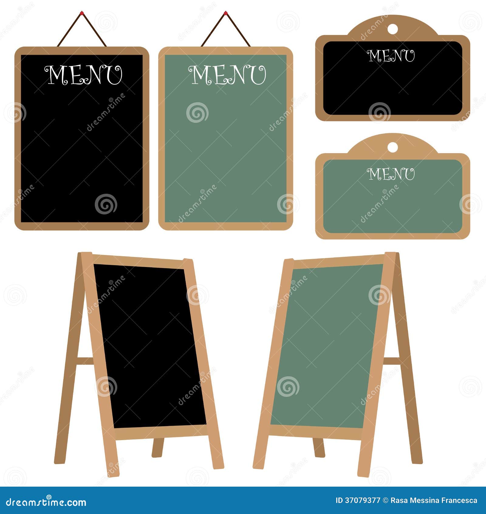 Ensemble De Tableau De Menu Illustration de Vecteur - Illustration du ...