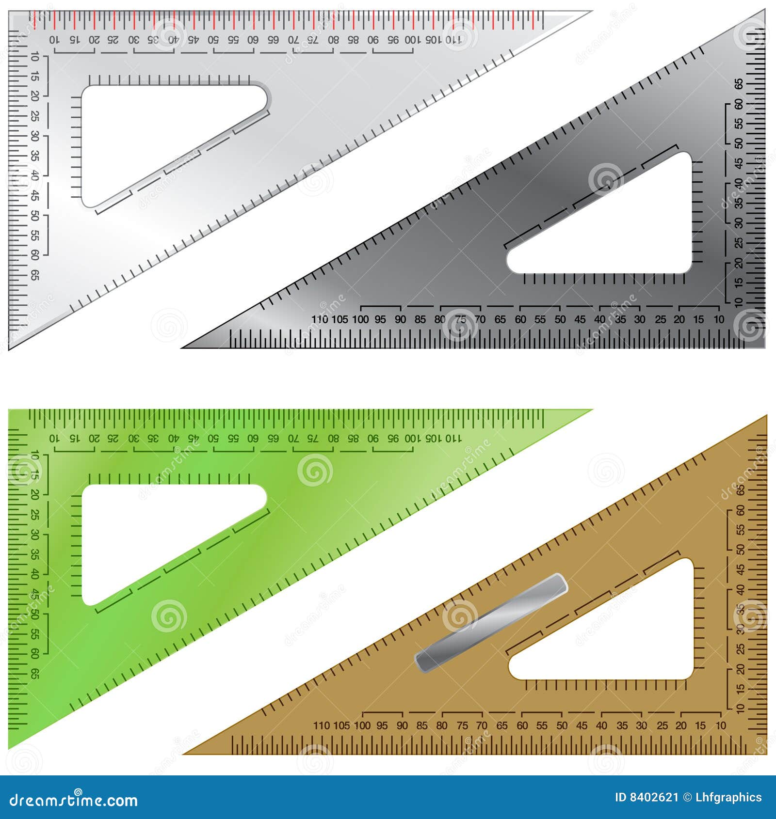 Ensemble De Triangles Pour Dessiner Et Concevoir Illustration de ...