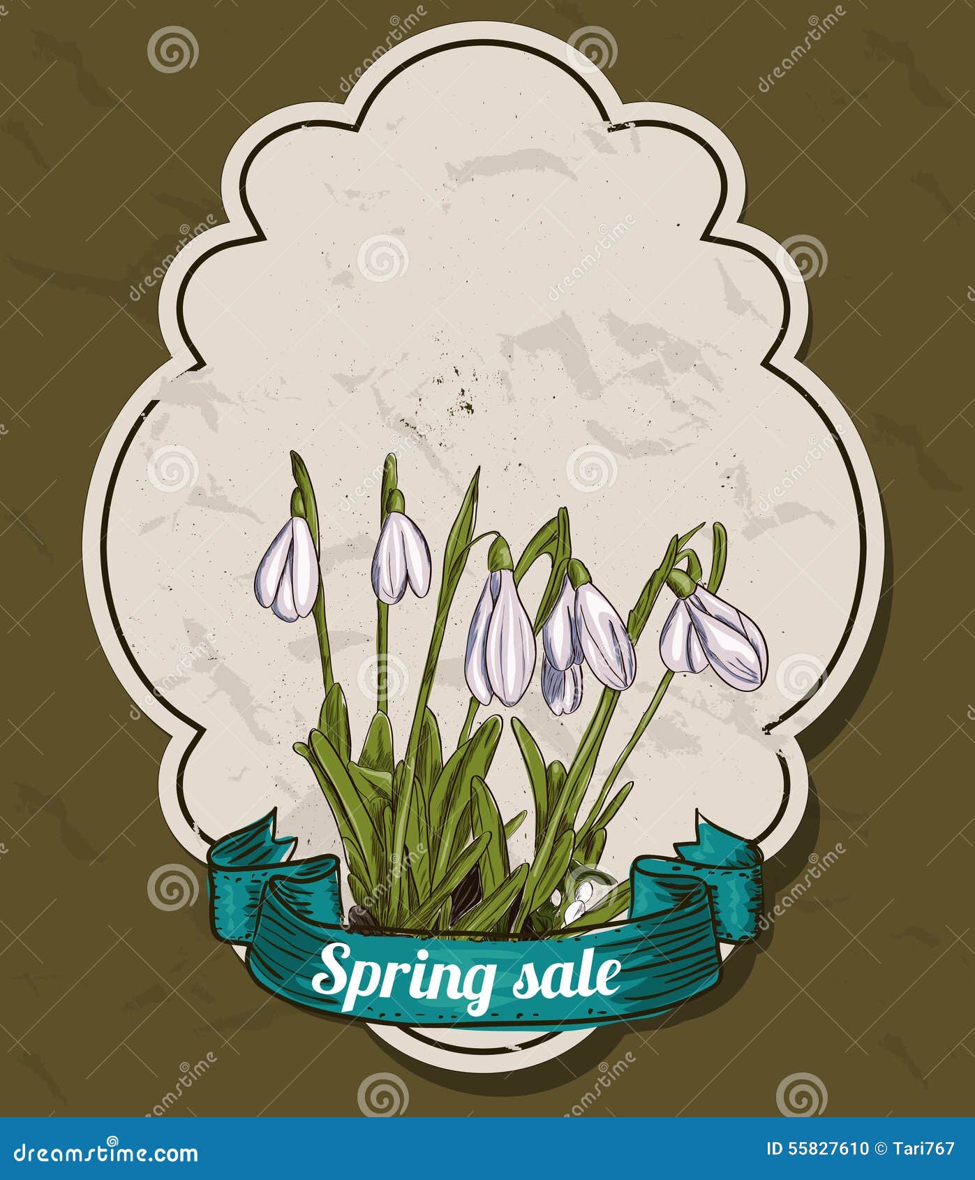 Ensemble De Vintage De Labels De Sprin Illustration de Vecteur ...