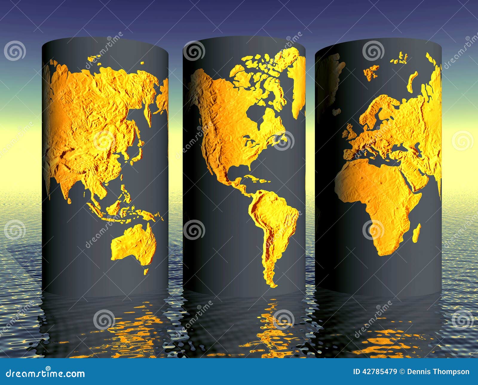 ENSEMBLE ENVIRONNEMENTAL DE GLOBE DU MONDE Illustration Stock ...