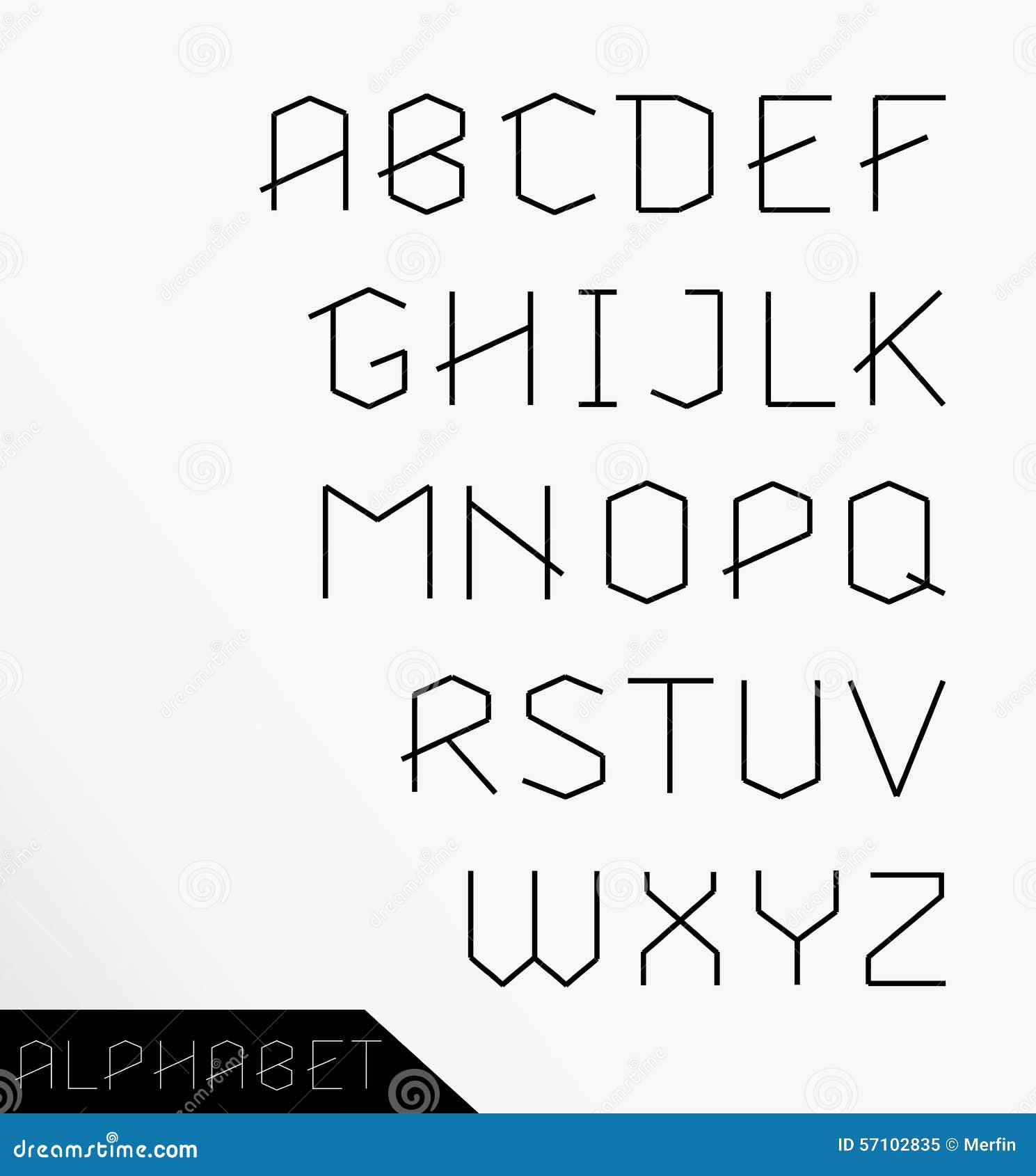 Ensemble Graphique D'alphabet Illustration de Vecteur - Illustration of ...