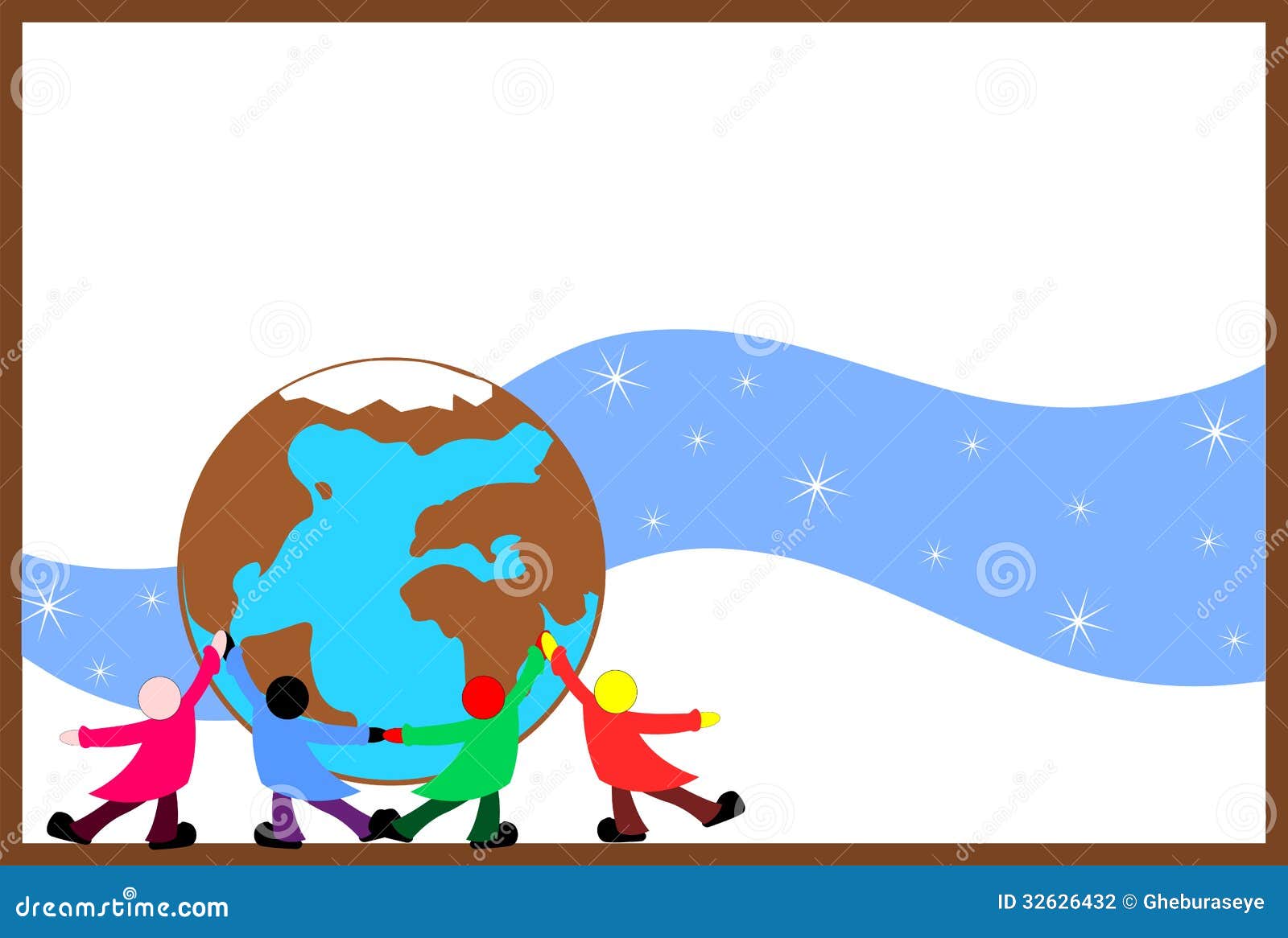 Ensemble Nous Pouvons Changer Le Monde Illustration de Vecteur ...