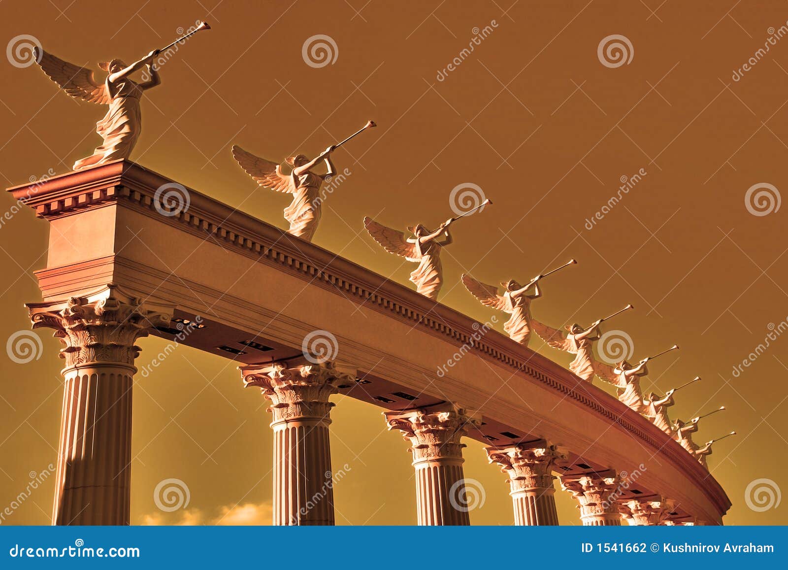Ensemble of Winged Trumpeters Editorial Photography - Image of horn ...
