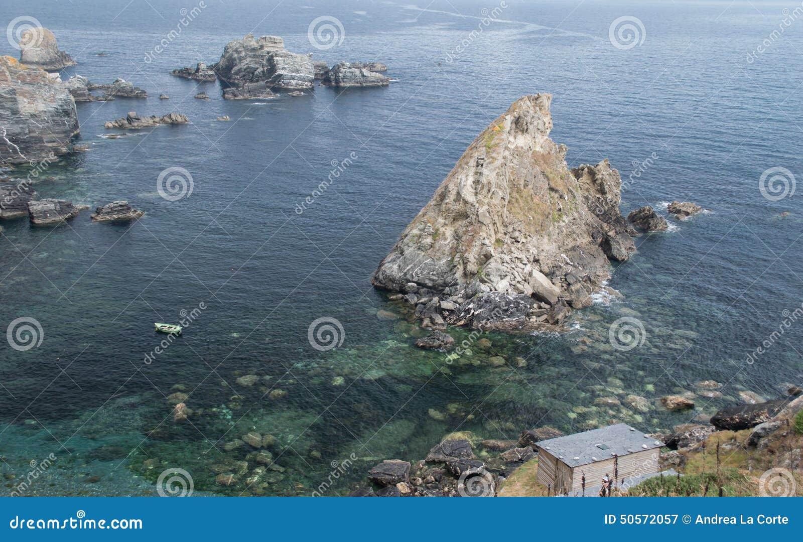 Ensenada Natural En Galicia Imagen de archivo - Imagen de along, barco ...