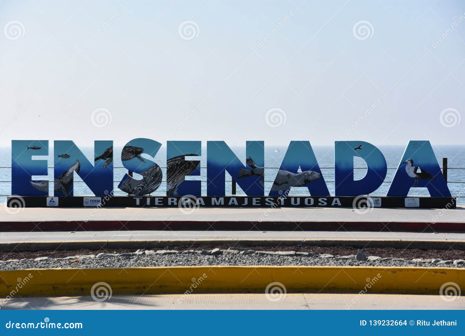 Ensenada sign in Mexico editorial stock image. Image of ship - 139232664