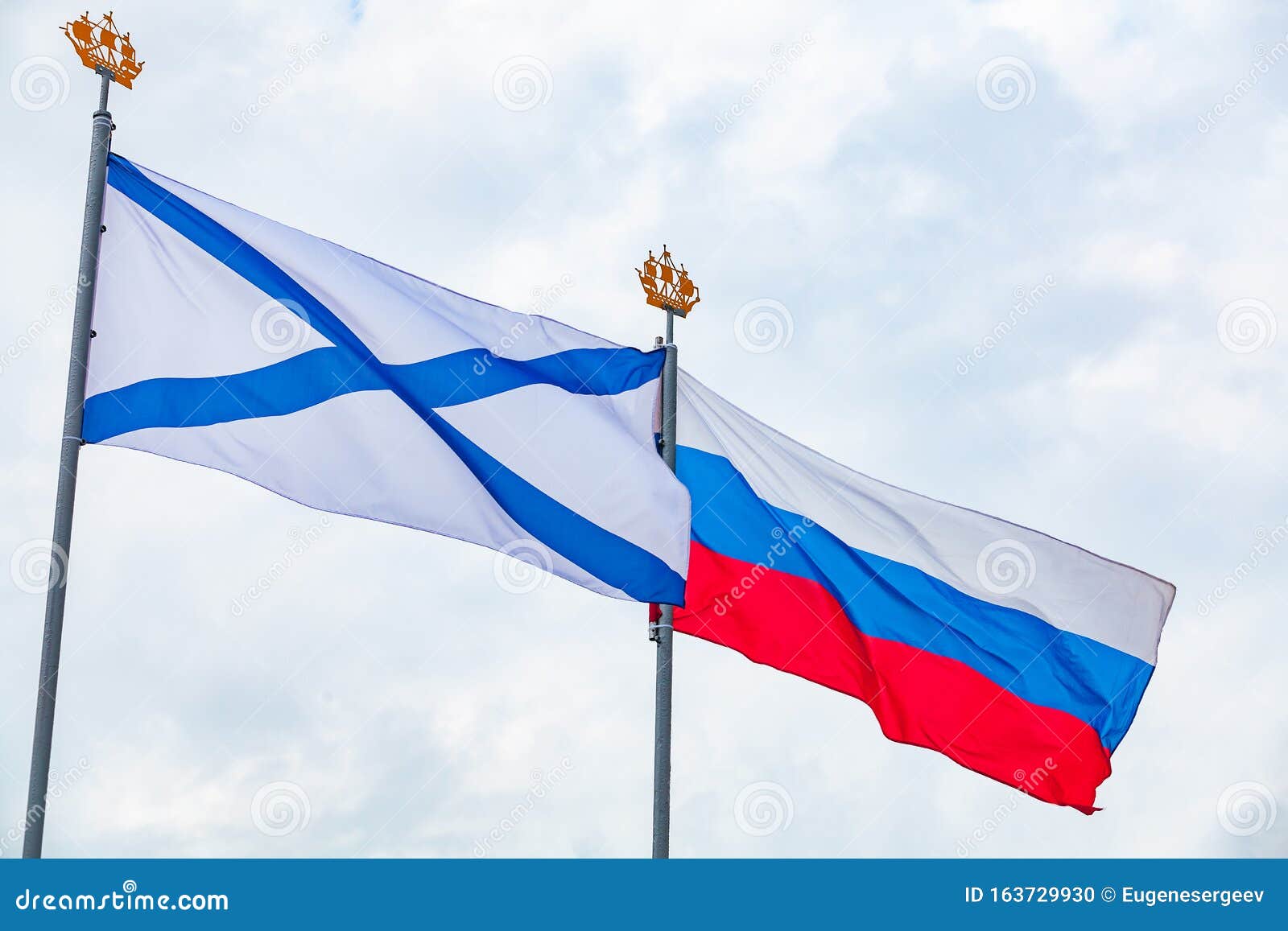 Ensign of Russian Navy, Flag of Russia Stock Photo - Image of patriotic ...