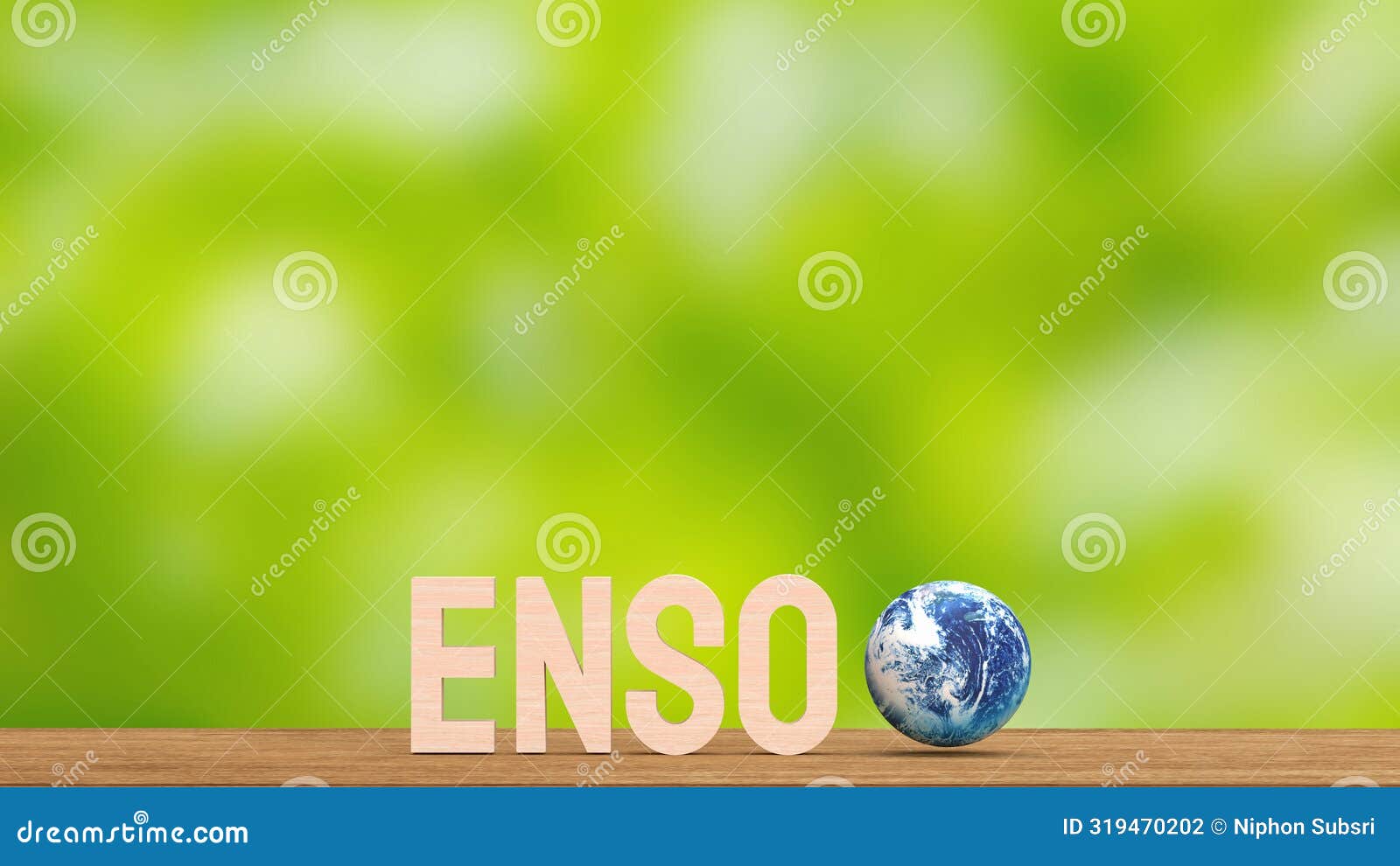 The ENSO Word and Earth for Global Warming or Climate Change Crisis 3d ...