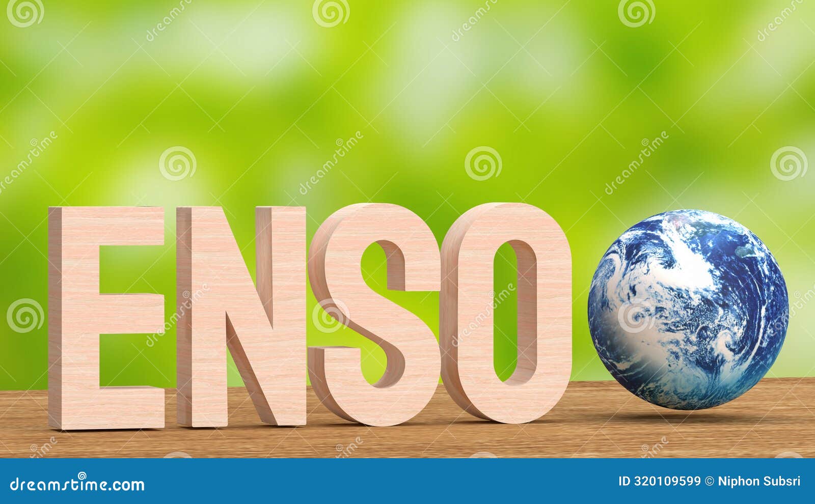 The ENSO Word and Earth for Global Warming or Climate Change Crisis 3d ...
