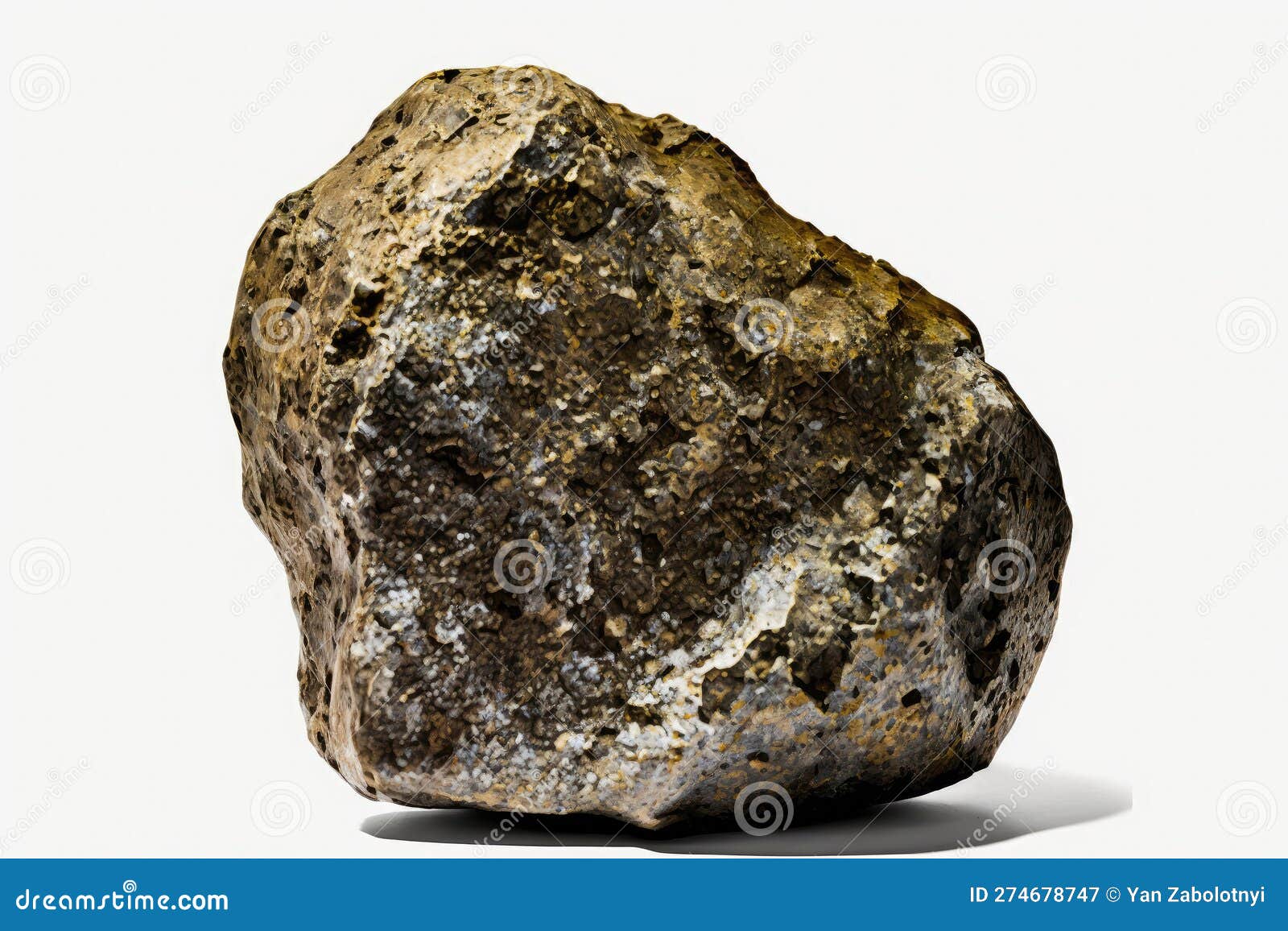 Enstatite Stone on White Background. Generative AI Stock Illustration ...
