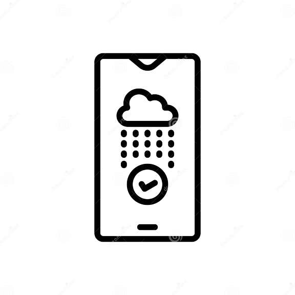 Black Line Icon for Ensure, Make Sure and Confirm Stock Vector ...