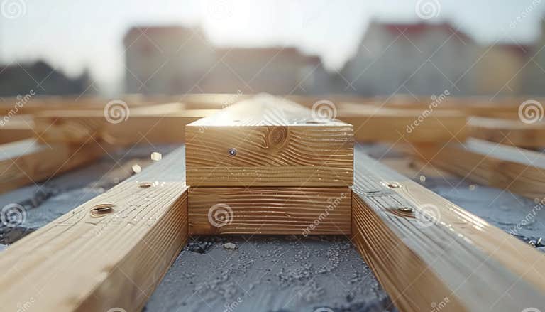 Robust Wooden Supports Create a Strong Framework for Construction ...