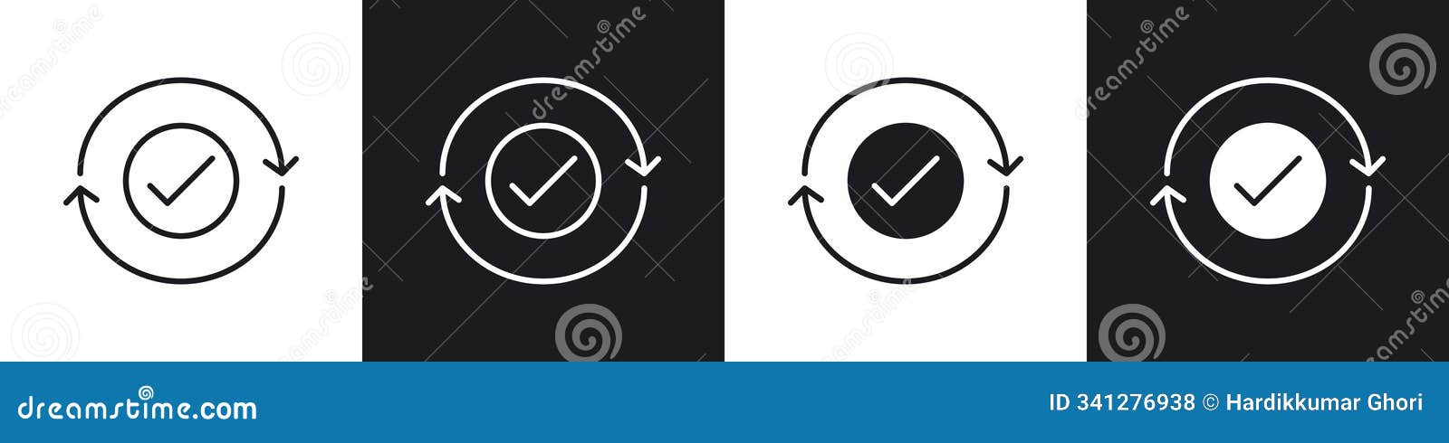 Ensure Icon Set. Confidence Shield Check Vector Symbol In A Black ...