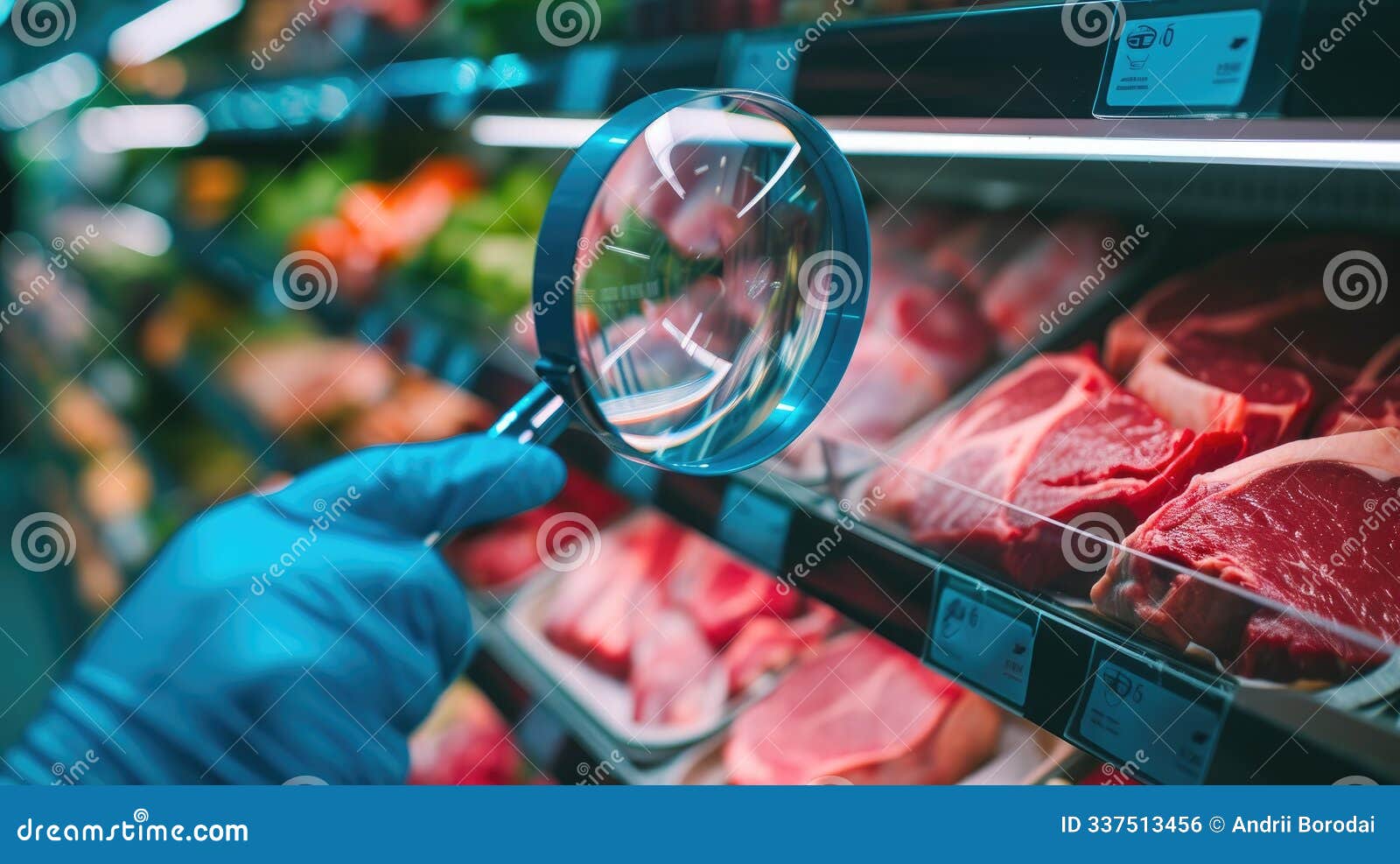 Ensuring Consumer Safety: Meat Inspection In Progress. Royalty-Free ...