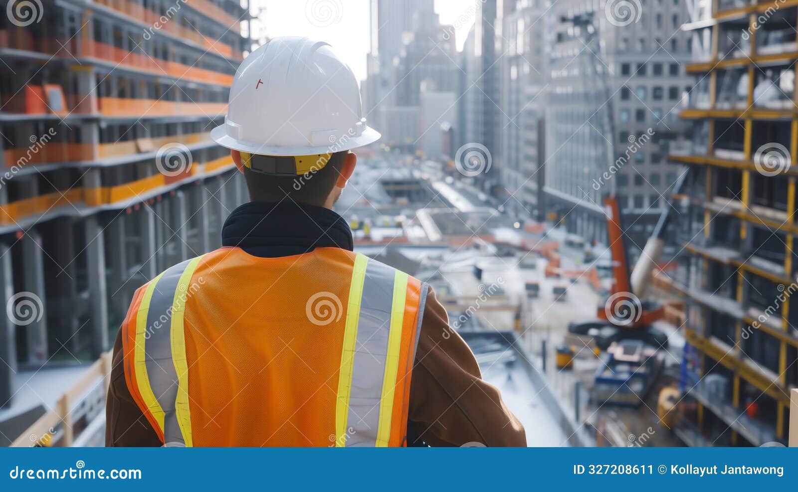 Ensuring Safety: Detailed Audit on a Construction Site Stock Image ...