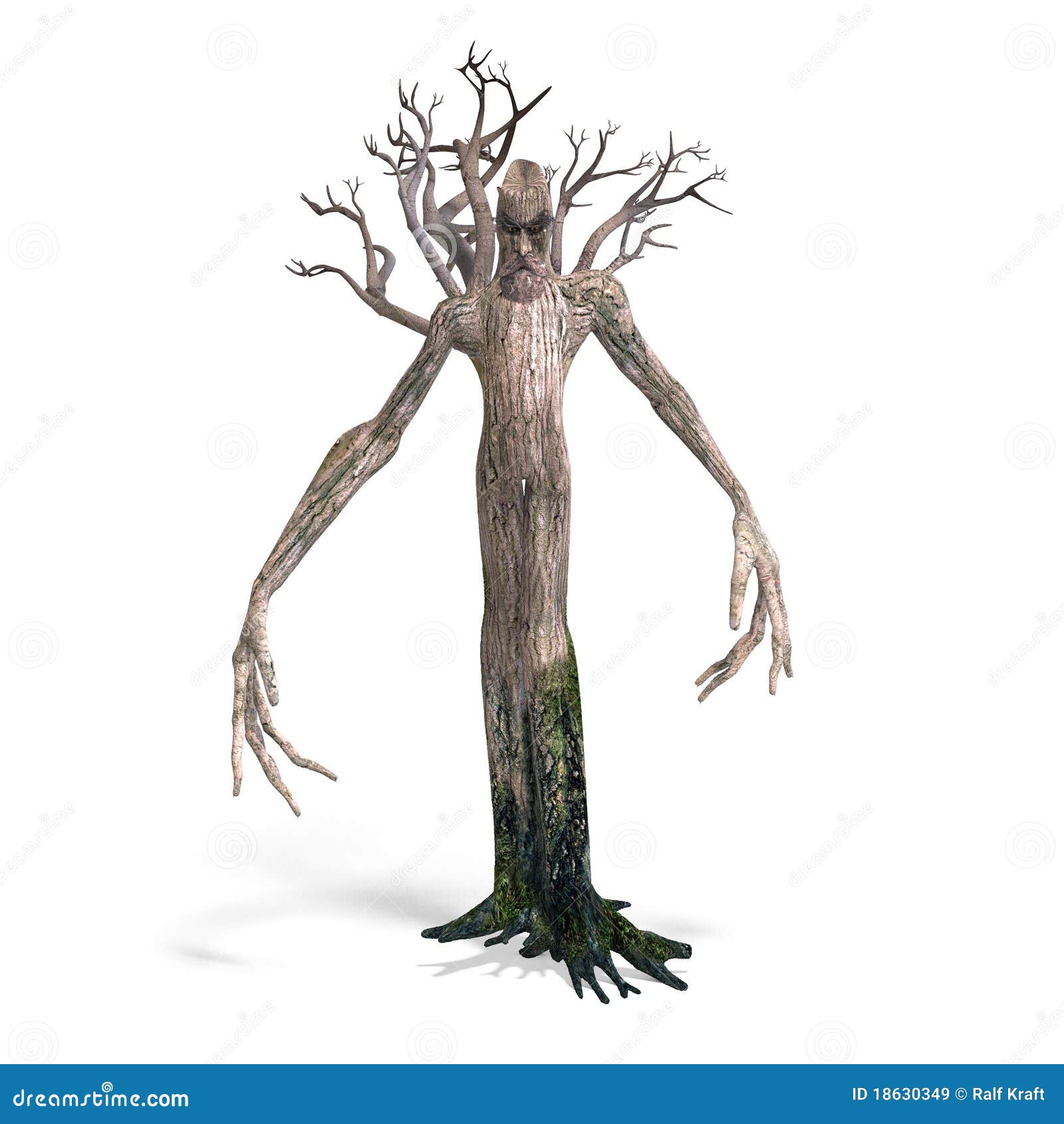 The Ent - Keeper of the Forest Stock Illustration - Illustration of ...