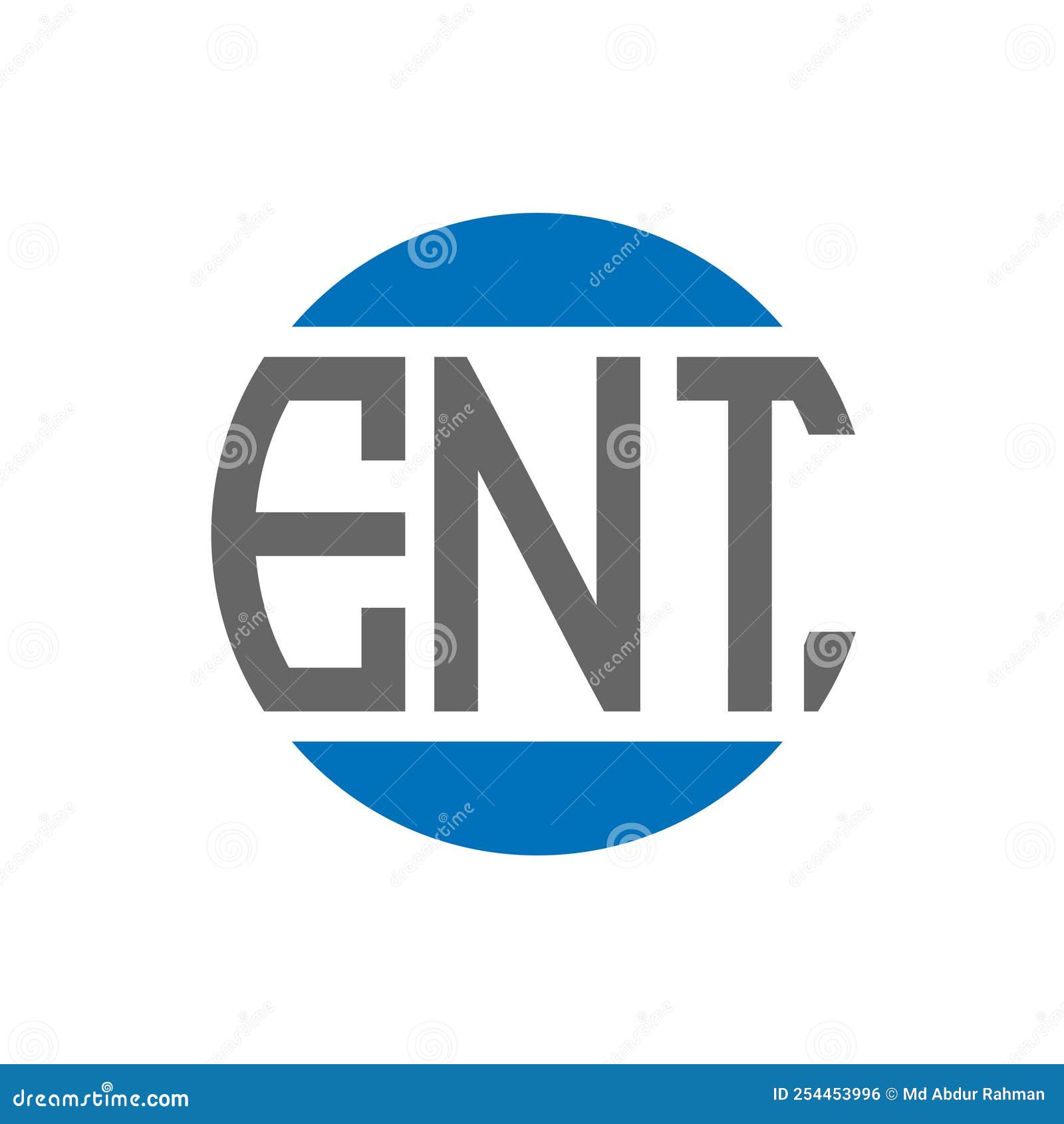 ENT Letter Logo Design on White Background. ENT Creative Initials ...