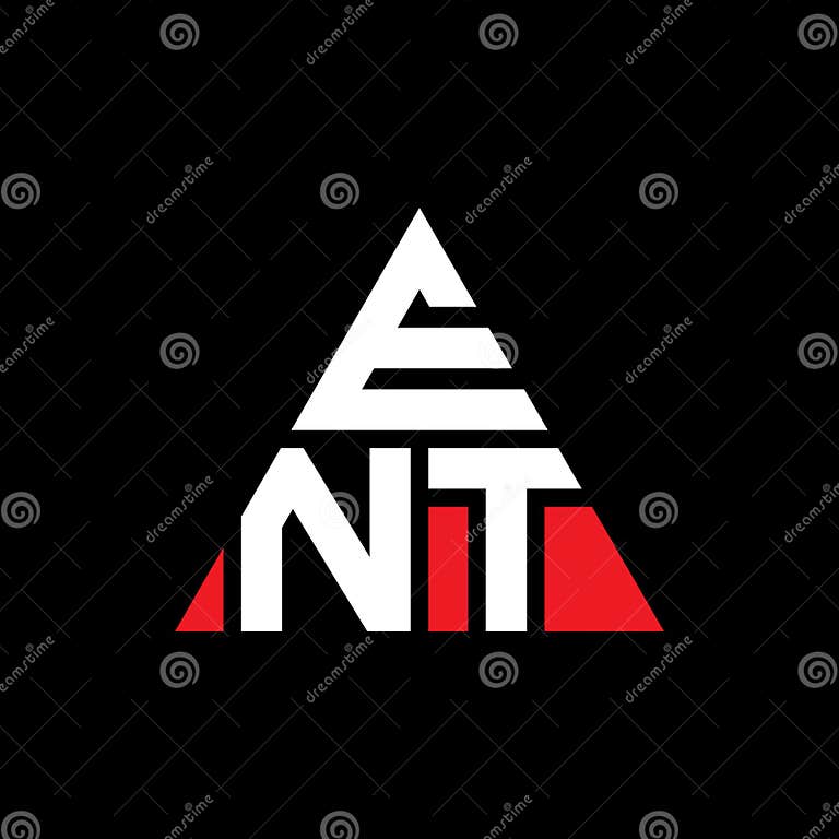 ENT Triangle Letter Logo Design with Triangle Shape. ENT Triangle Logo ...