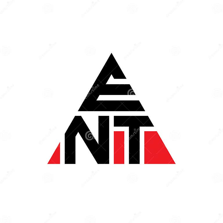 ENT Triangle Letter Logo Design with Triangle Shape. ENT Triangle Logo ...