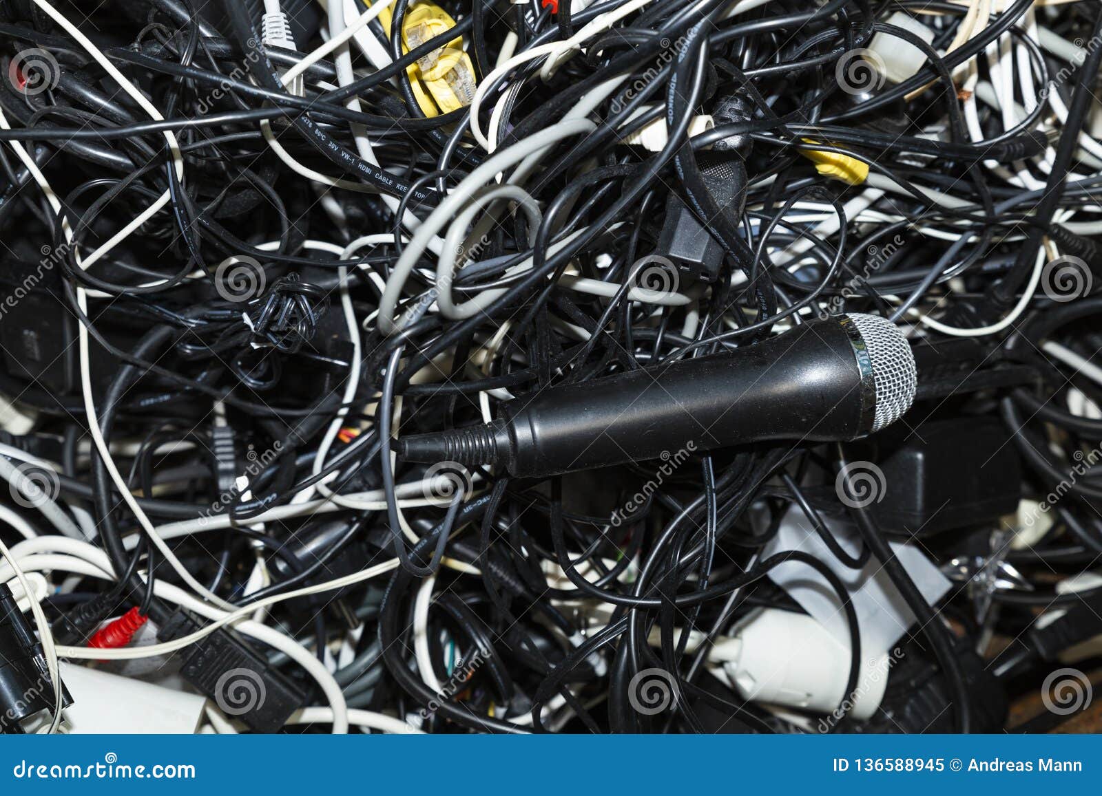 Entangled Heap of Electronic Scrap Stock Image - Image of broken, dump ...