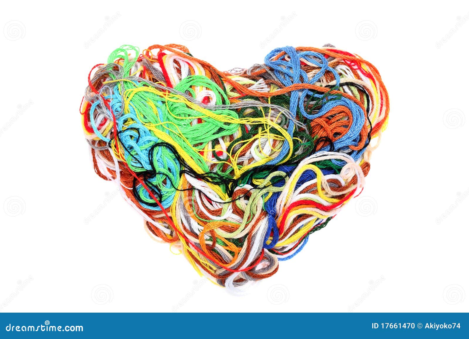 Entangled threads stock photo. Image of material, colored - 17661470