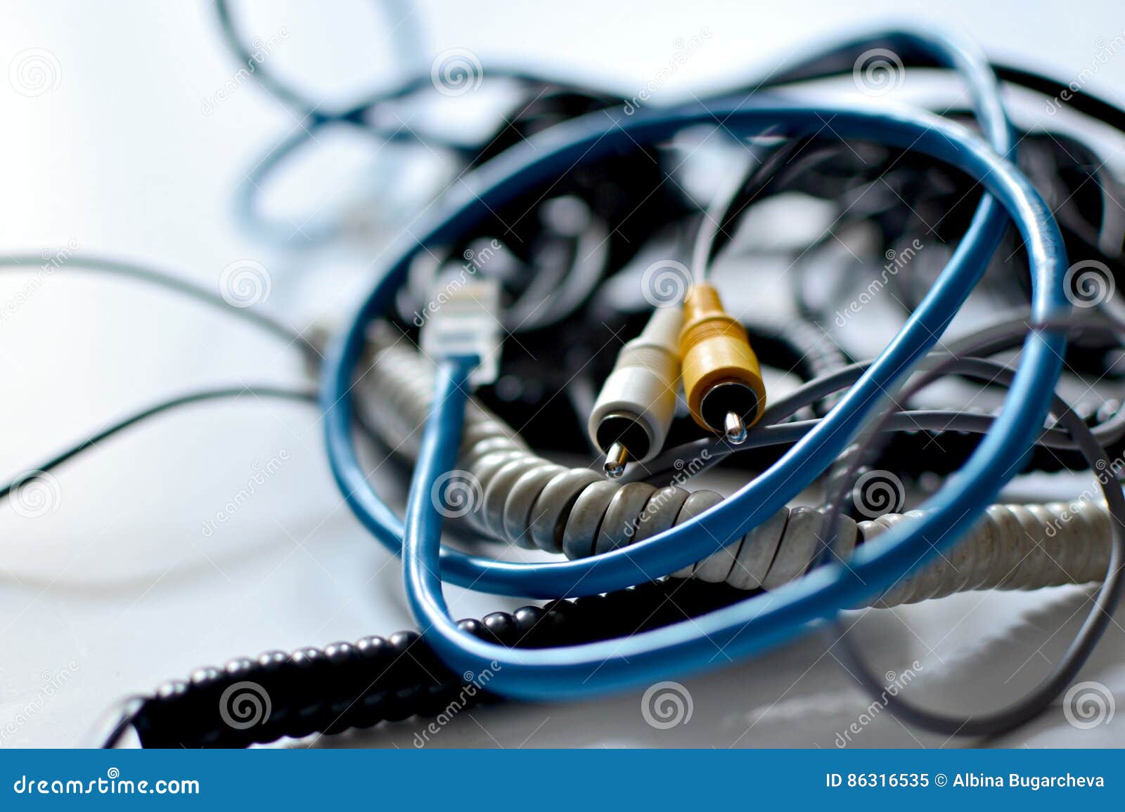 Entangled Wires stock image. Image of wiring, audio, wire - 86316535