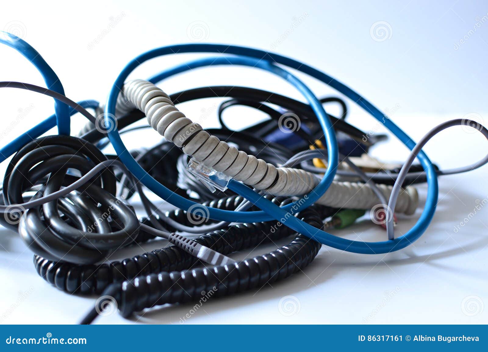 Entangled Wires stock image. Image of entangled, wires - 86317161