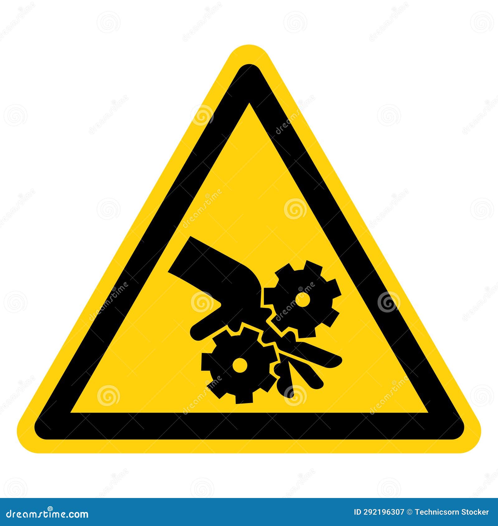Entanglement Hazard Finger Symbol Sign, Vector Illustration, Isolate on ...