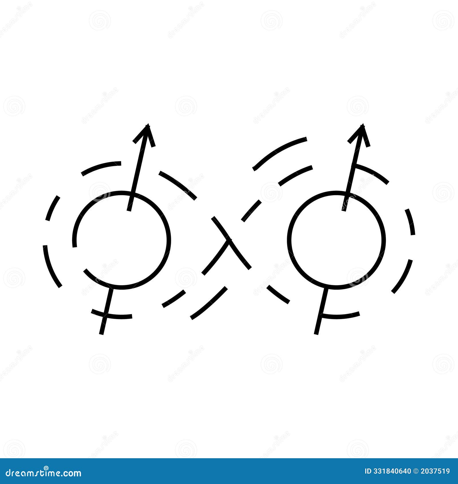 Entanglement Quantum Technology Icon Doodle Illustration ...