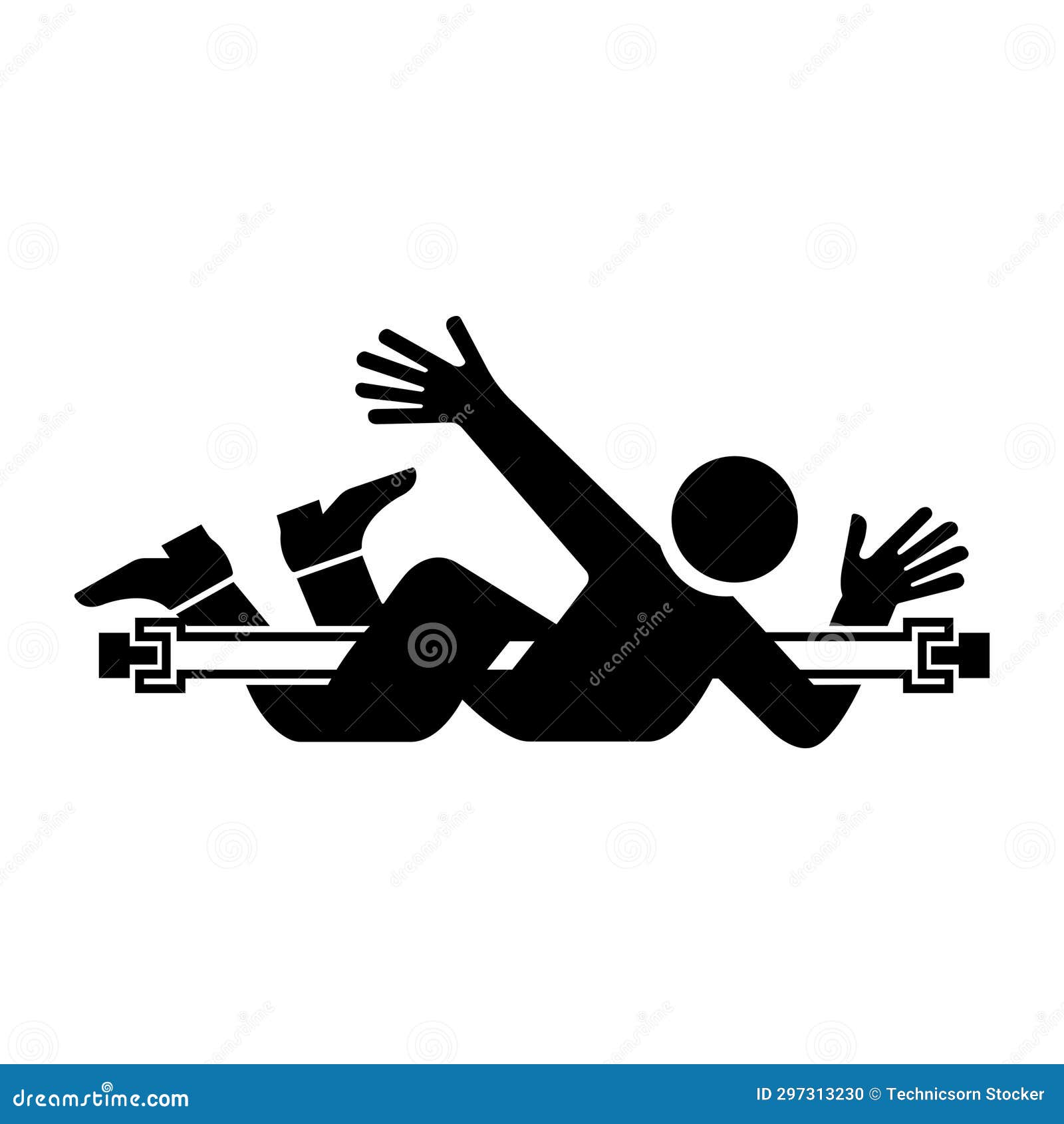 Entanglement Rotating Shaft Black Icon,Vector Illustration, Isolate on ...