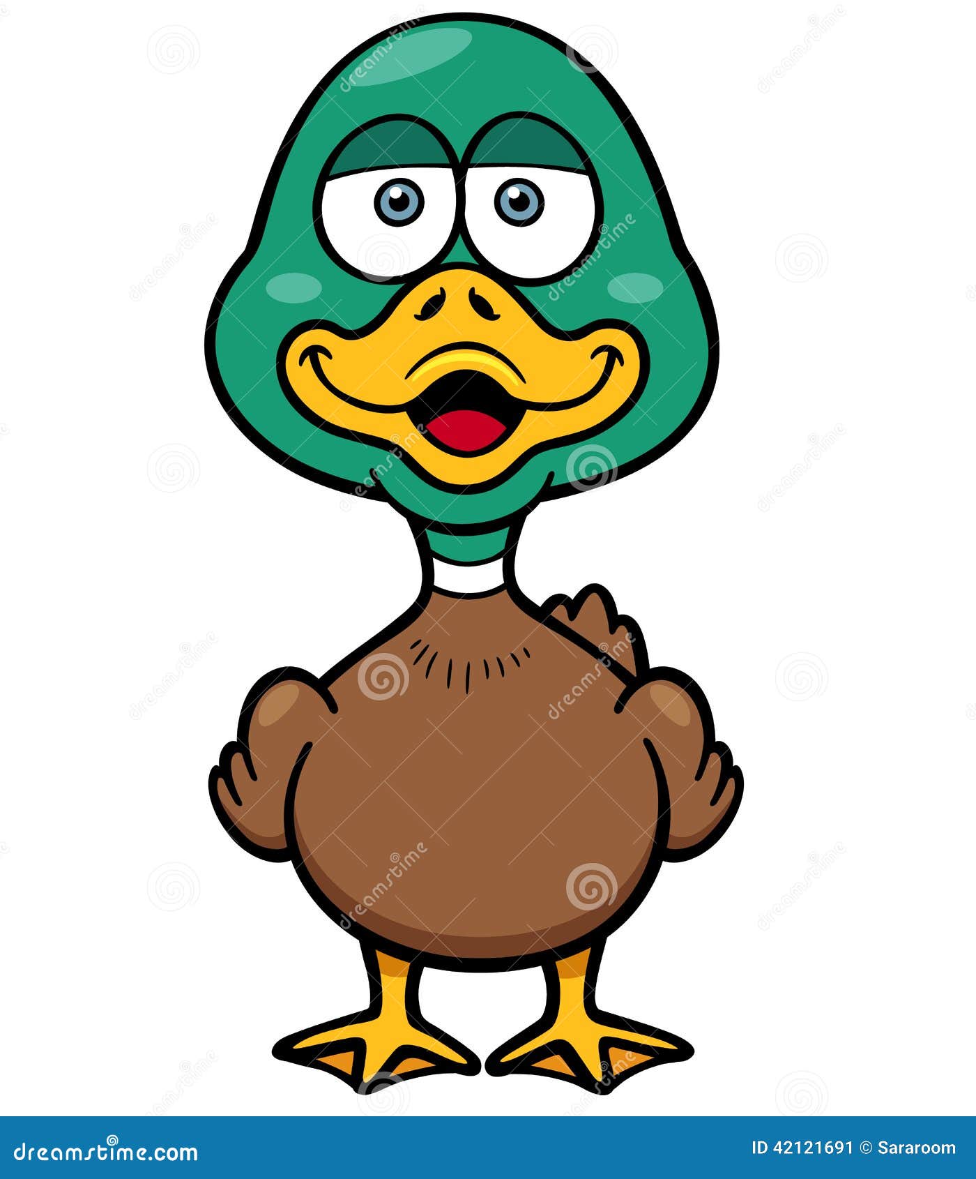 Ente vektor abbildung. Illustration von leben, lächeln - 42121691