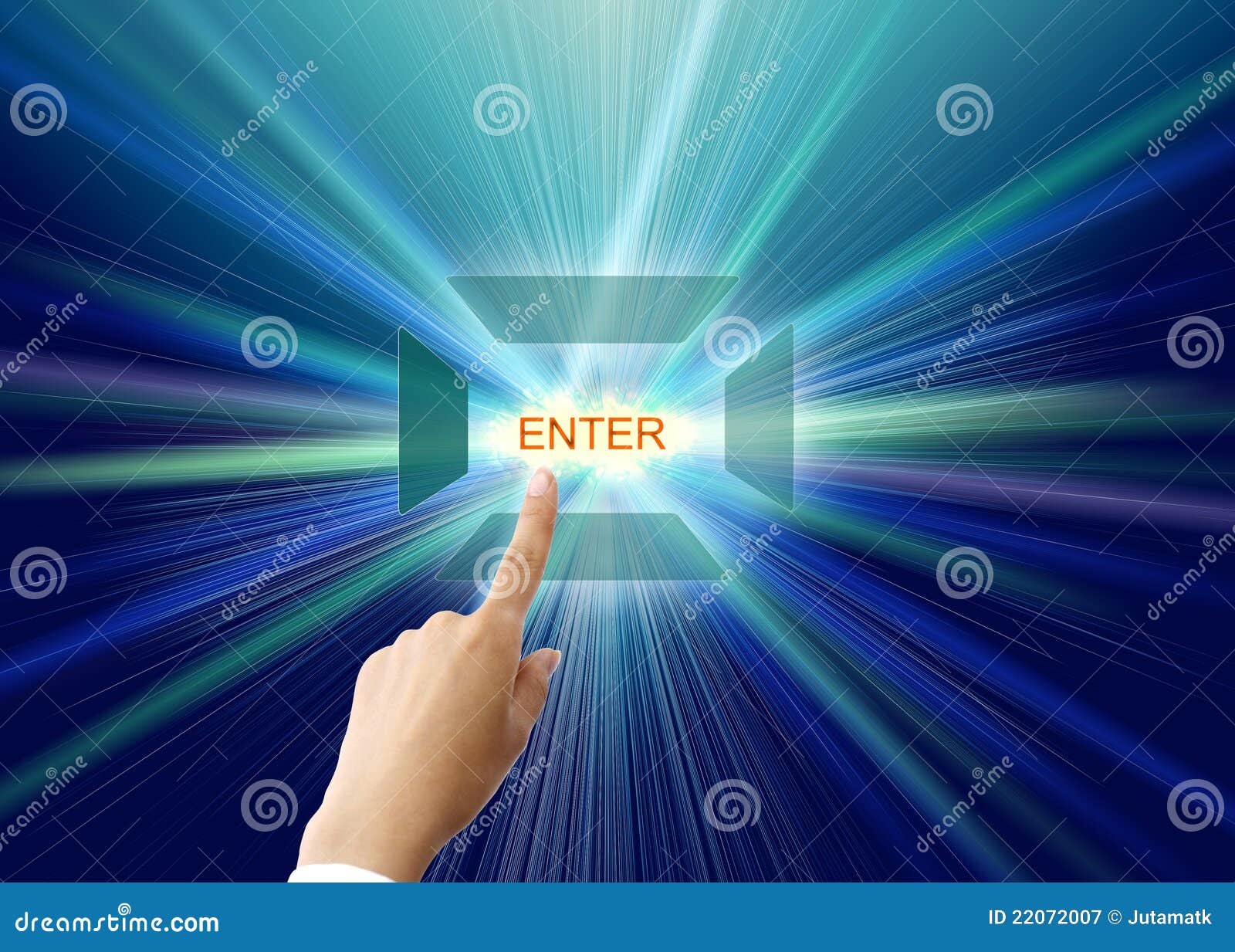 Enter stock image. Image of hand, computer, innovative - 22072007