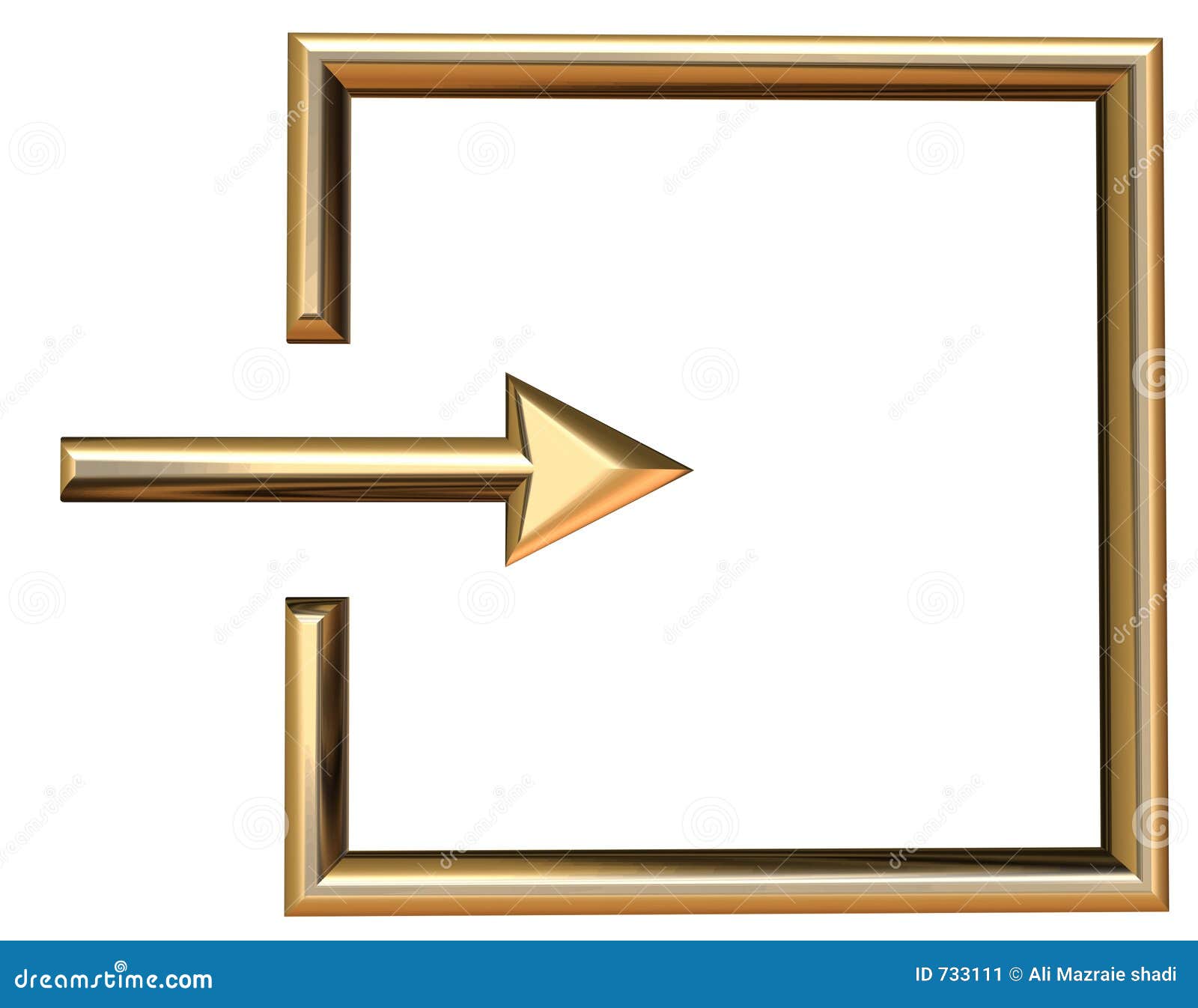 Enter stock illustration. Illustration of isolated, access - 733111