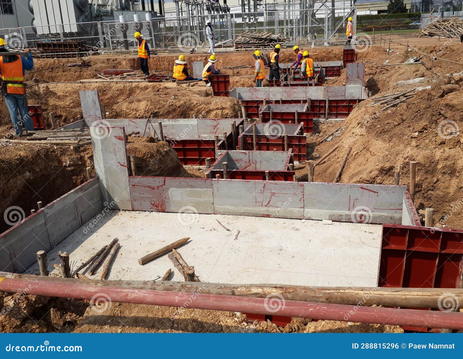 Construction civil work stock photo. Image of ruins - 288815296