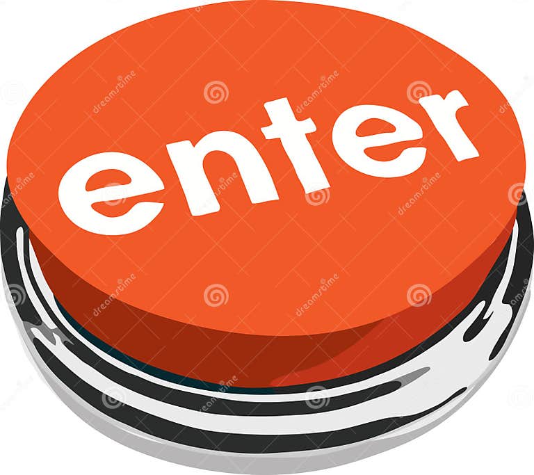 The ENTER button stock vector. Illustration of reload - 11783852