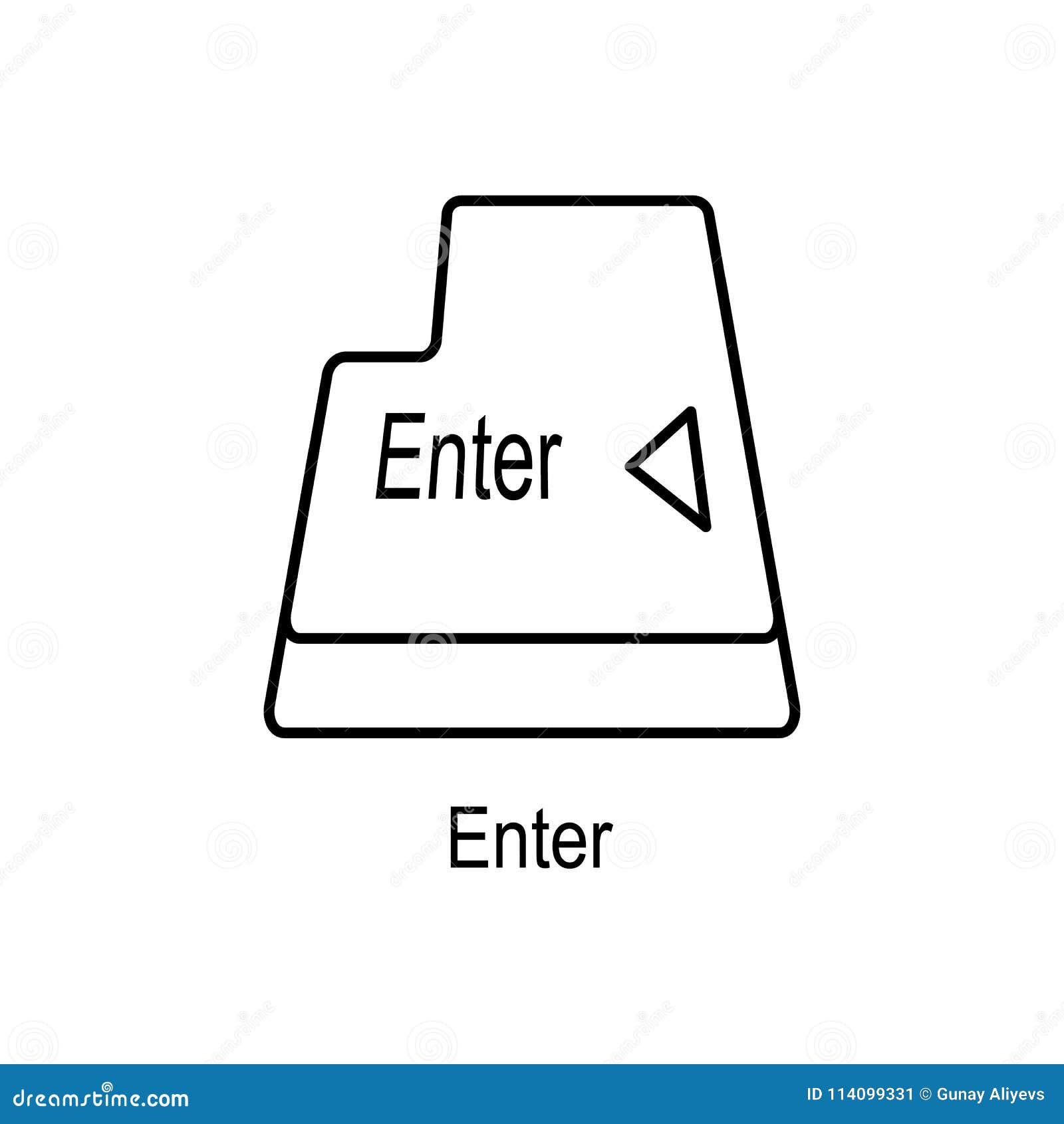 Enter Button Icon. Element of Computer Part for Mobile Concept and Web ...