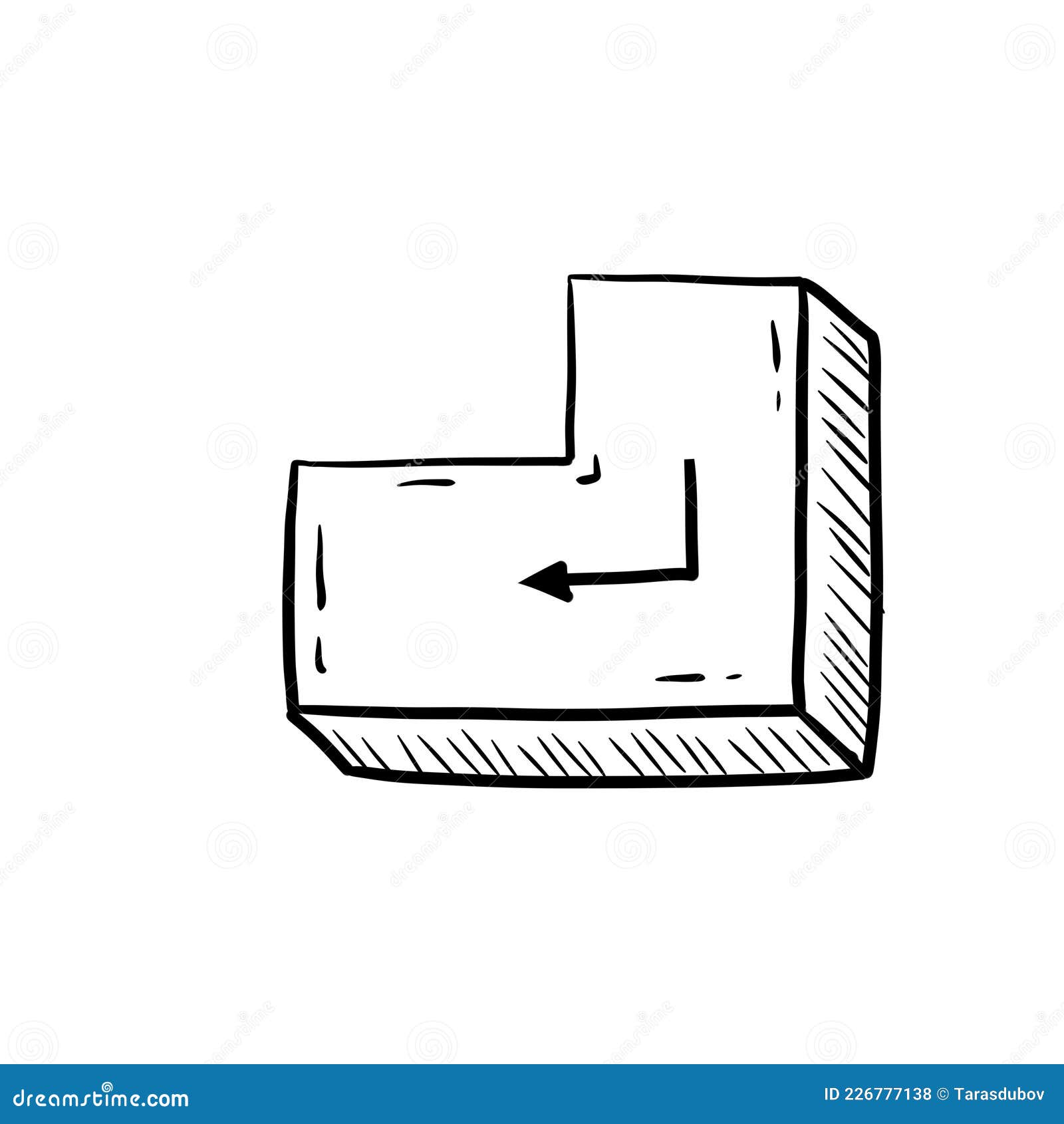 Enter Button. Part of Keyboard Stock Vector - Illustration of concept ...