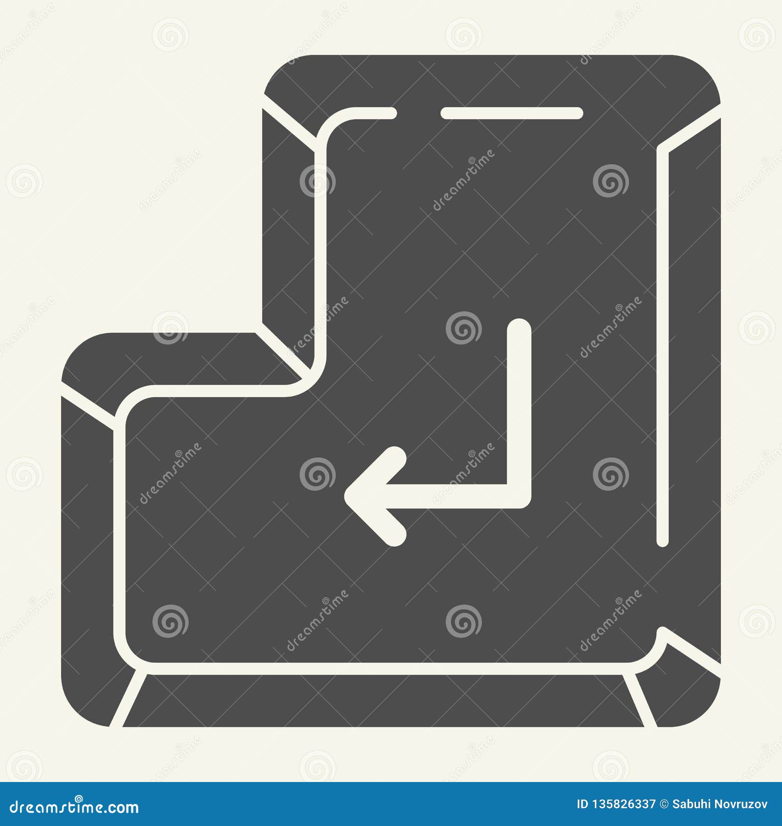 Enter Button Solid Icon. Enter Key Vector Illustration Isolated on ...