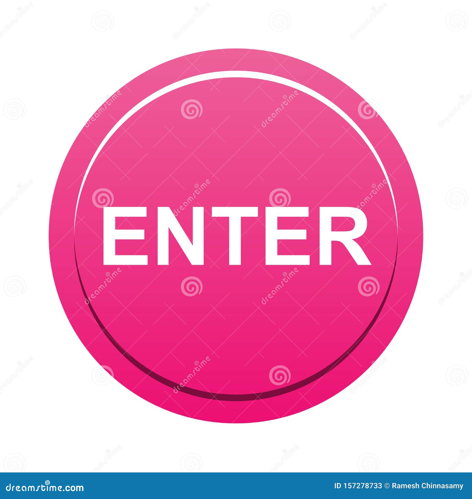 Enter button stock vector. Illustration of icons, element - 157278733