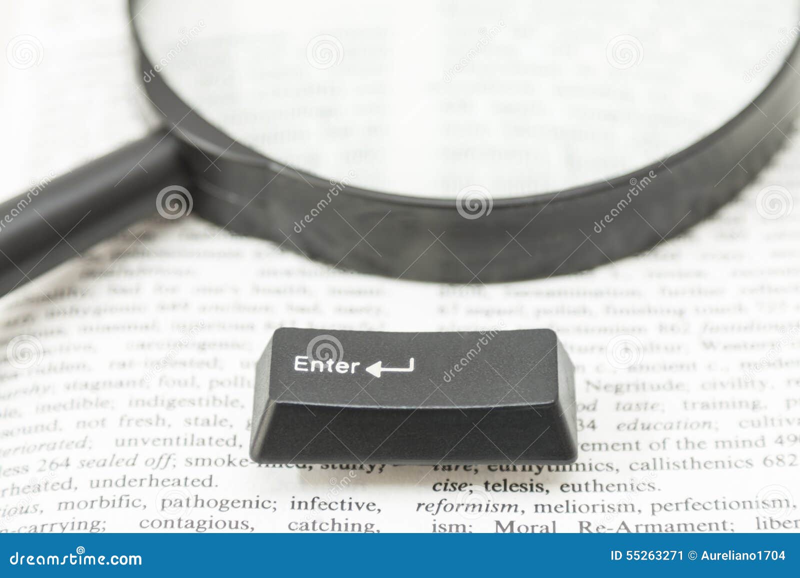Enter Key On A Computer Royalty-Free Stock Photography | CartoonDealer ...