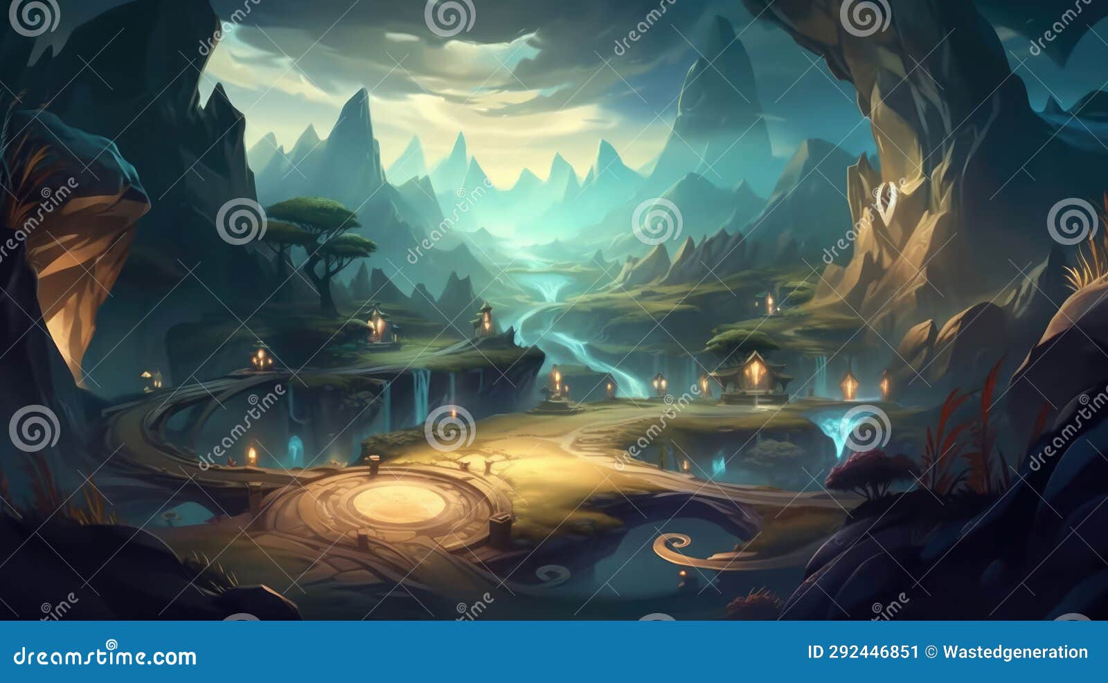 Immersive Computer Game Background Sets the Stage for Epic Adventures ...