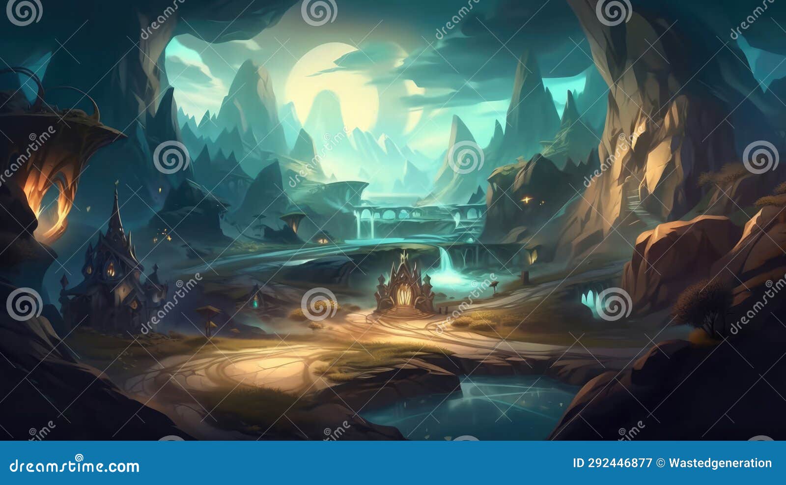 Immersive Computer Game Background Sets the Stage for Epic Adventures ...