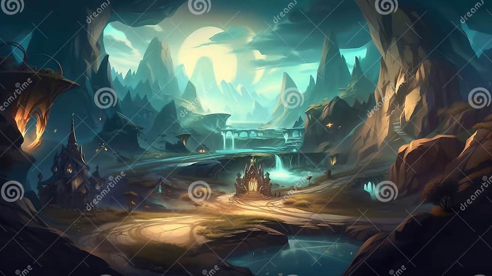 Immersive Computer Game Background Sets the Stage for Epic Adventures ...