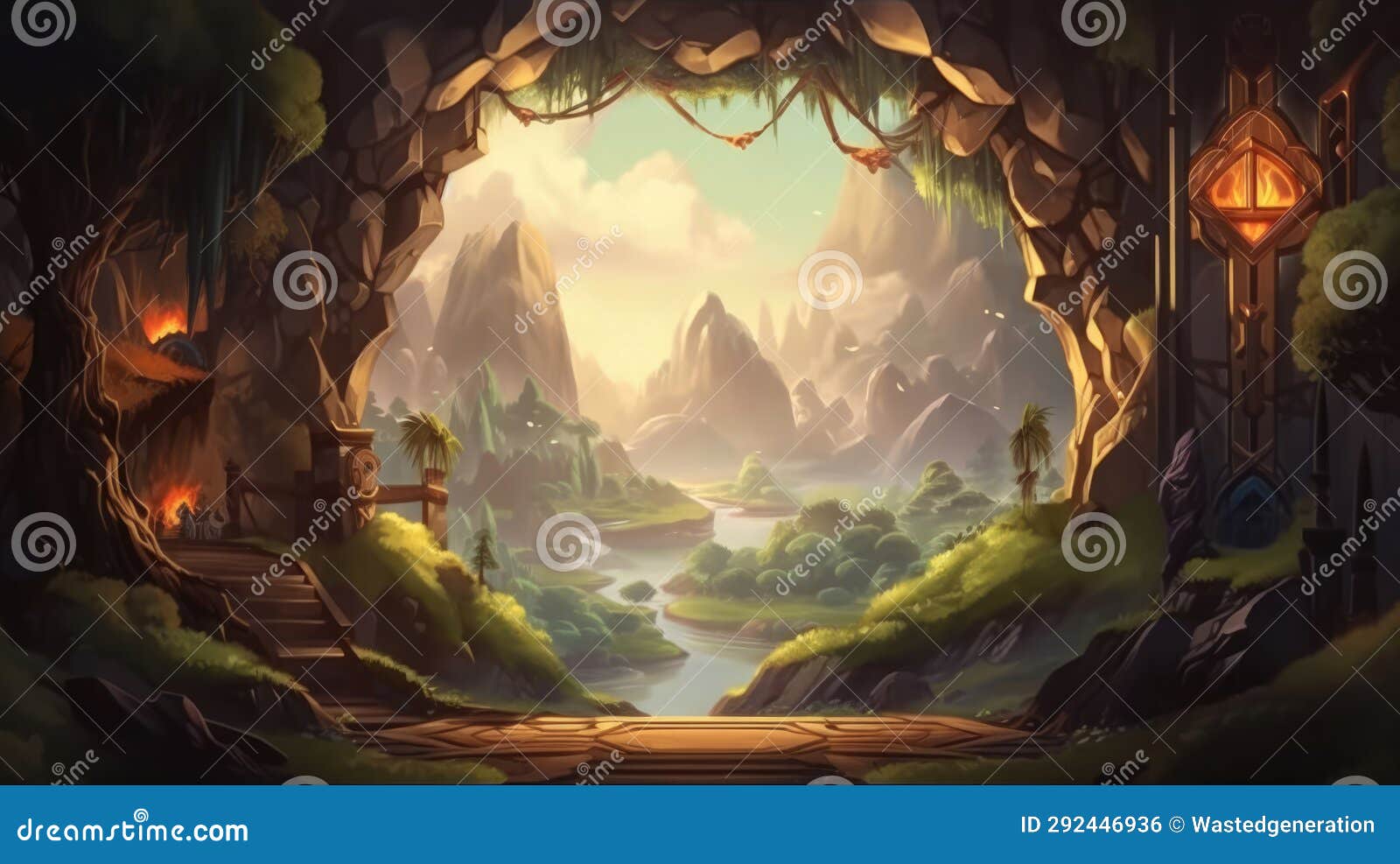 Immersive Computer Game Background Sets the Stage for Epic Adventures ...